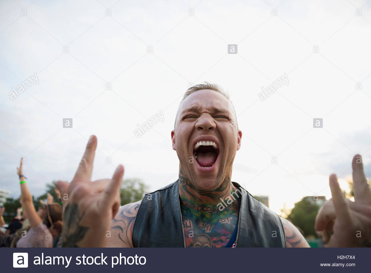 Exuberant person crowd hi-res stock photography and images - Alamy