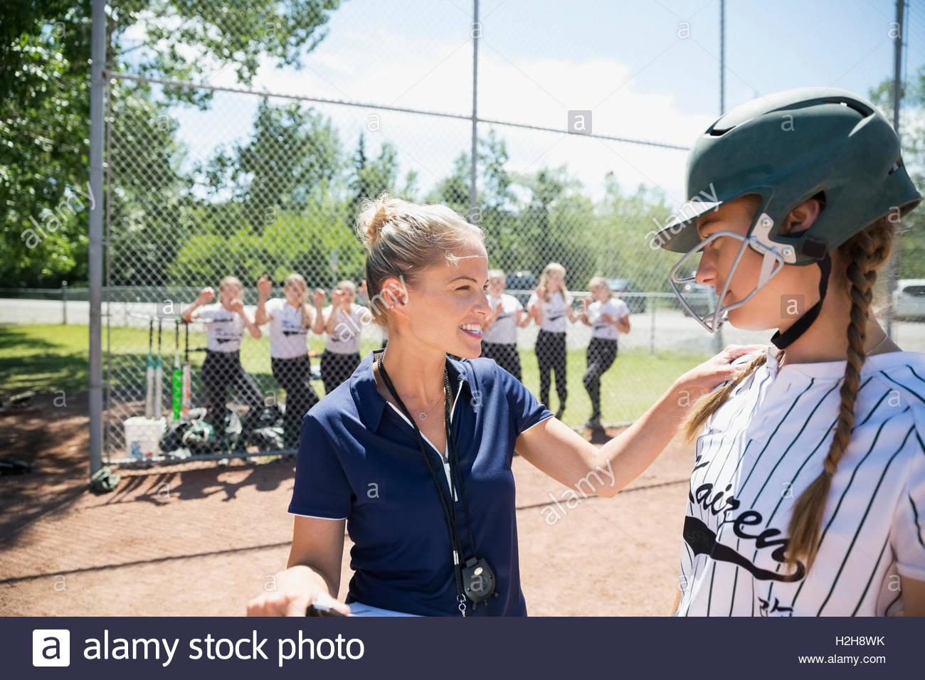 Girls softball coach hi-res stock photography and images - Alamy
