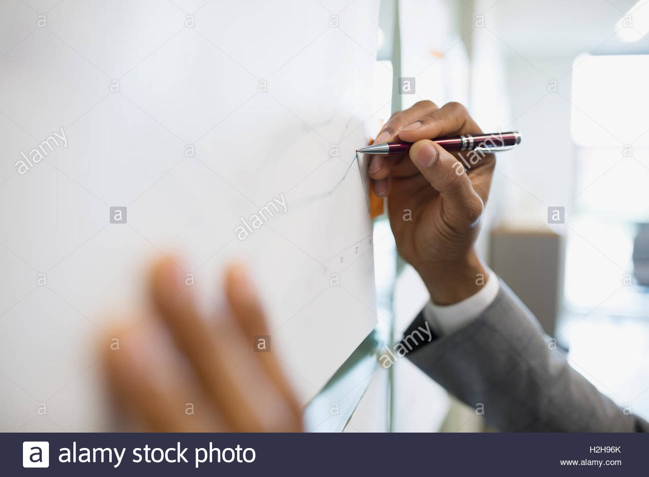 Hand drawing goals graph hi-res stock photography and images - Alamy