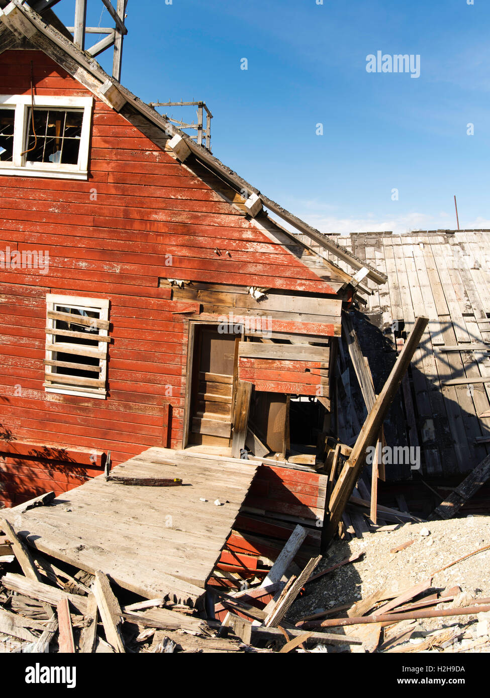 Photograph of the abandoned, historic Kennicott Copper Mine in Wrangell ...