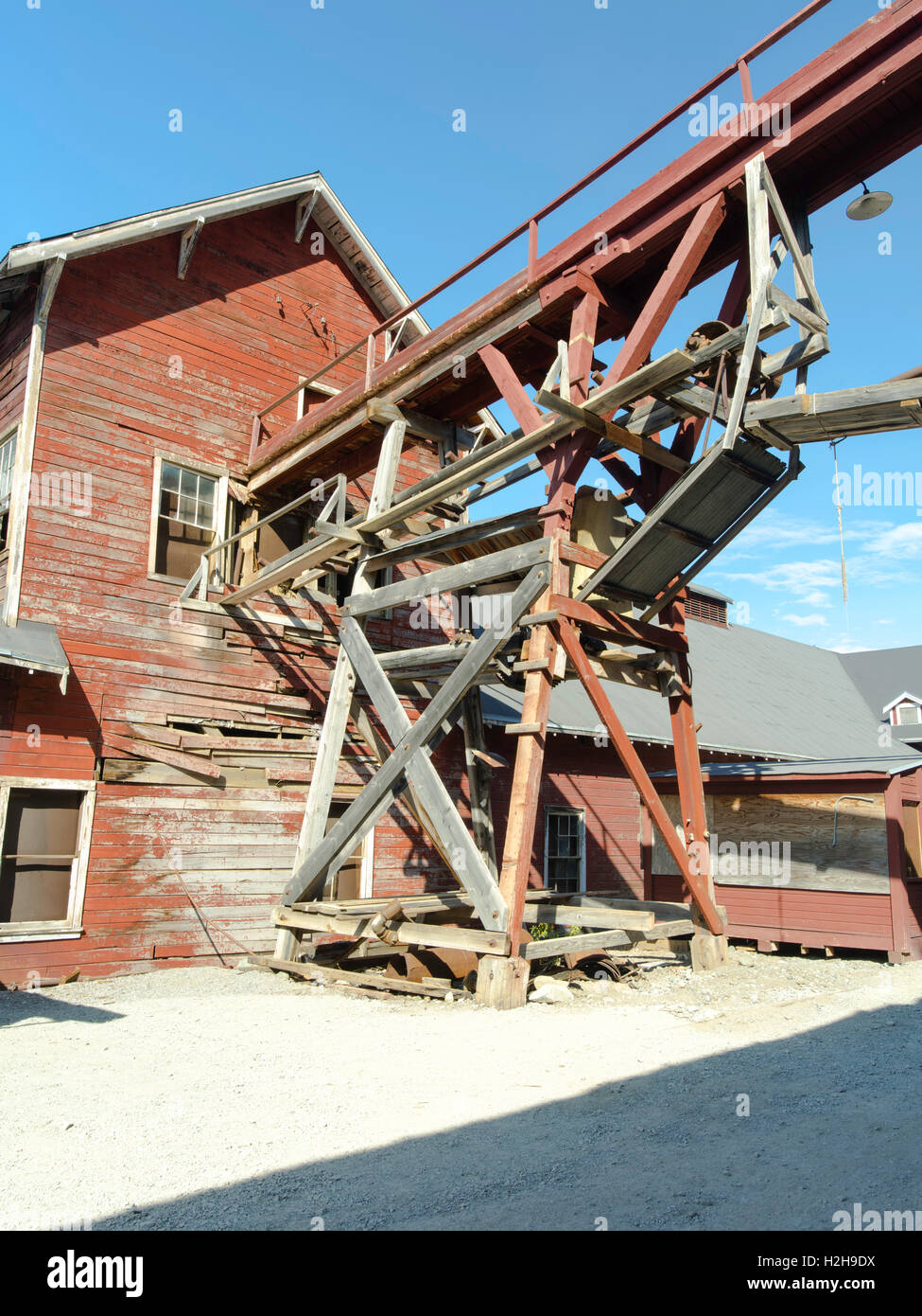 Photograph of the abandoned, historic Kennicott Copper Mine in Wrangell ...