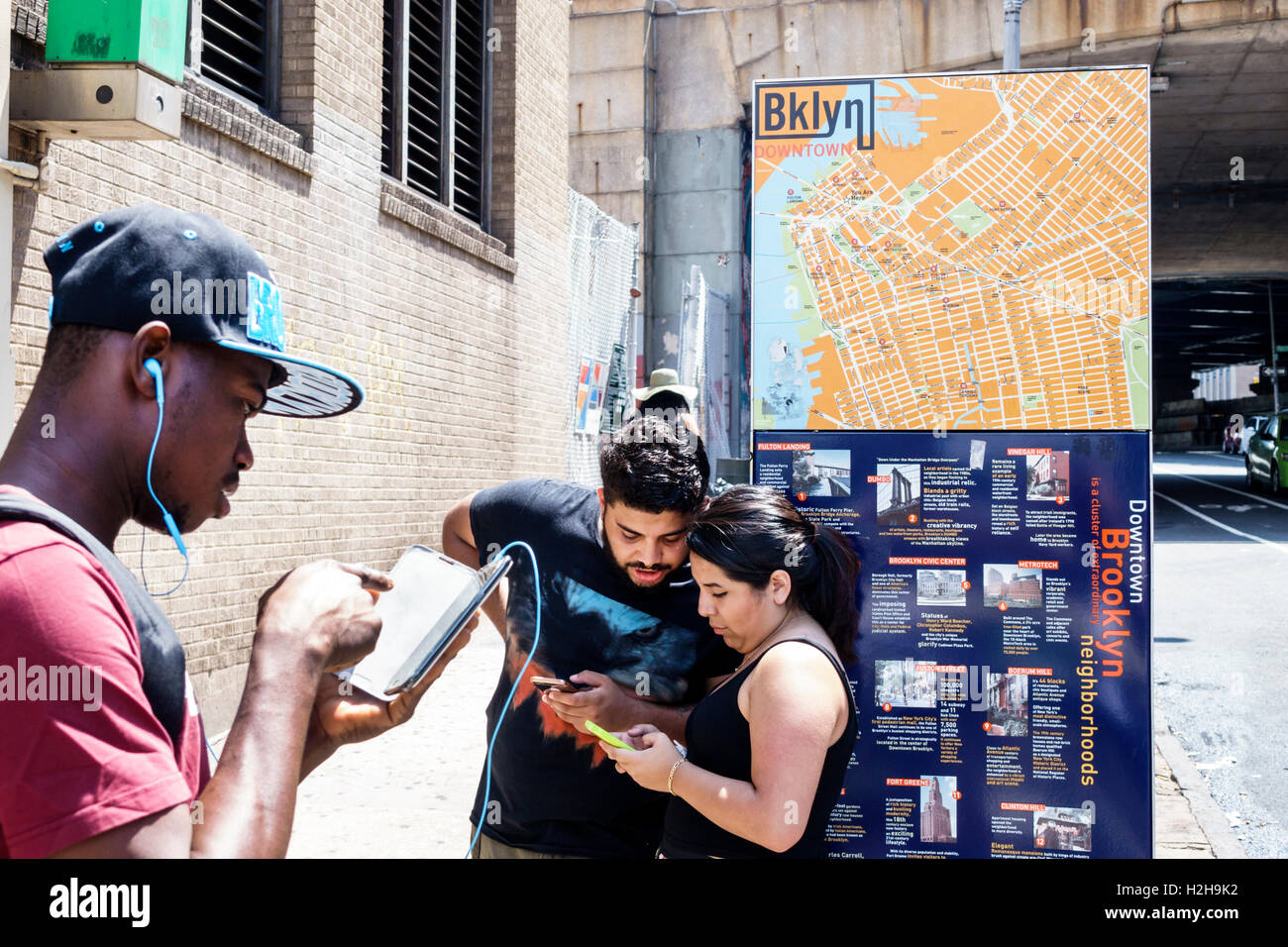 Map of brooklyn hi-res stock photography and images - Alamy