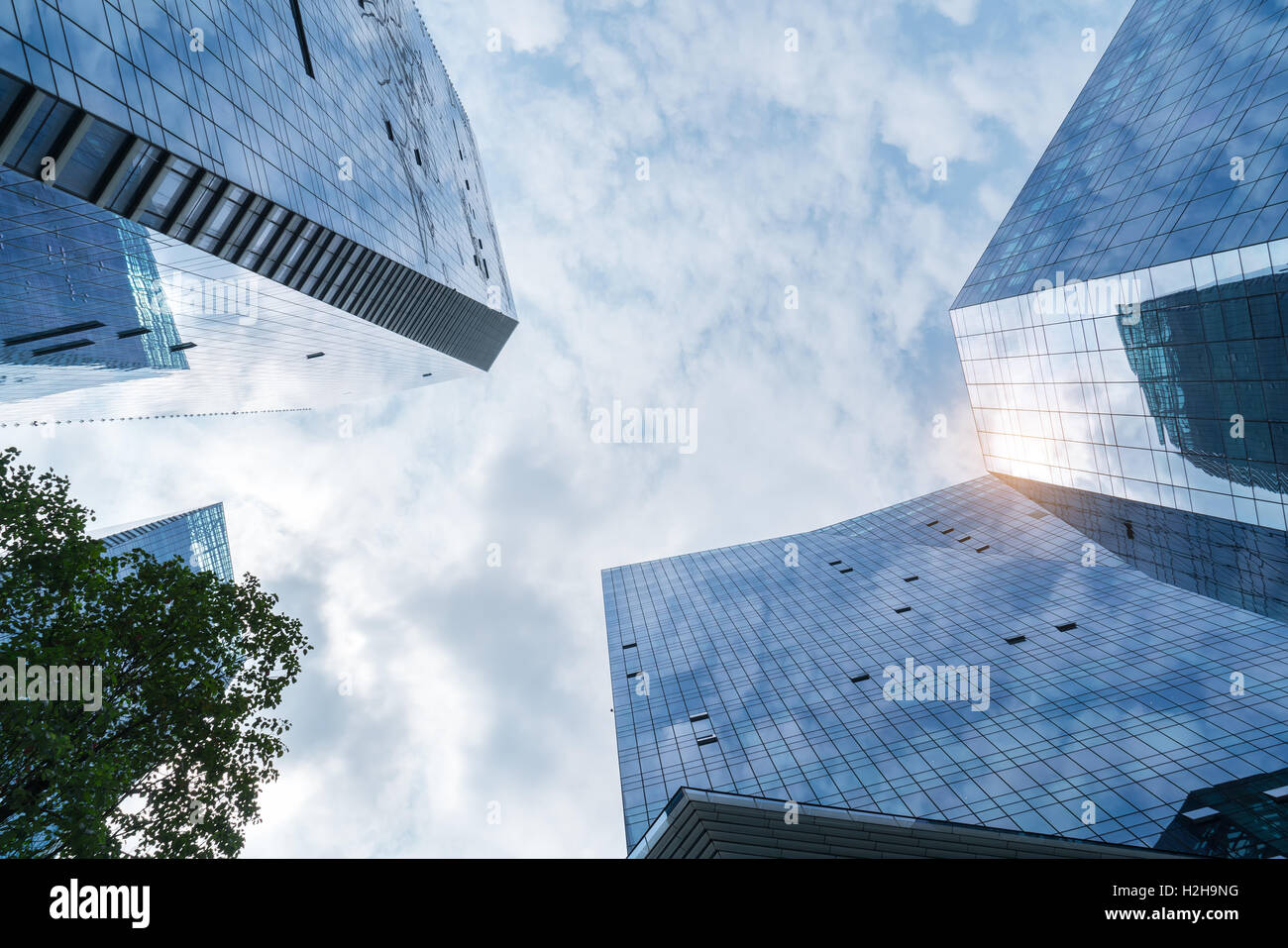 Gigantic skyscrapers from below Stock Photo - Alamy