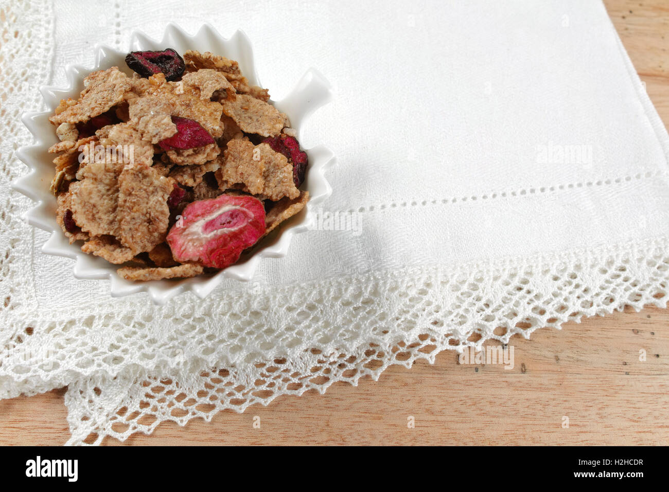 Delicious mix granola muesli cereal with fruits and nuts, healthy ...