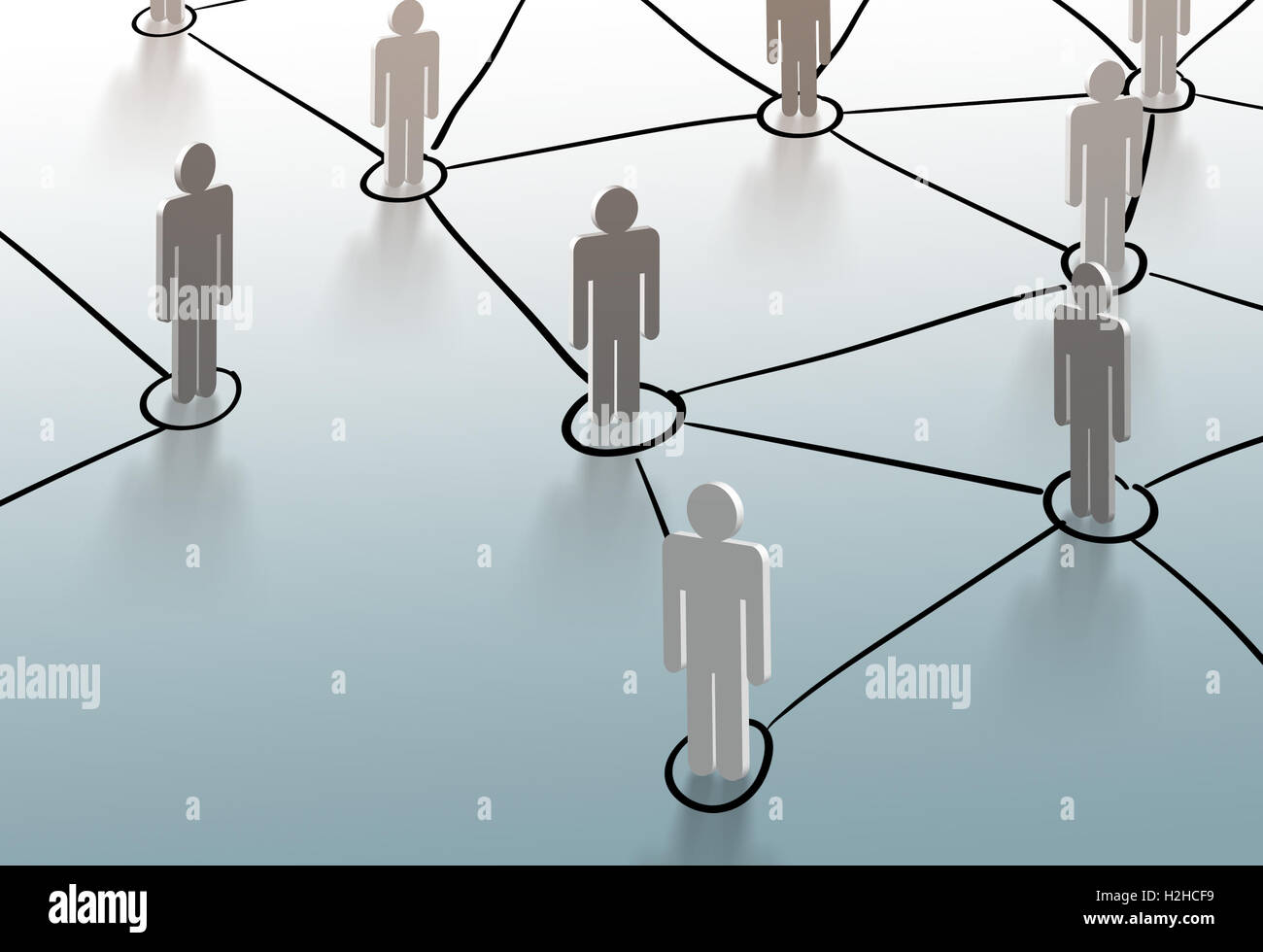 Social network structure. Global network mesh. Group of people talking ...