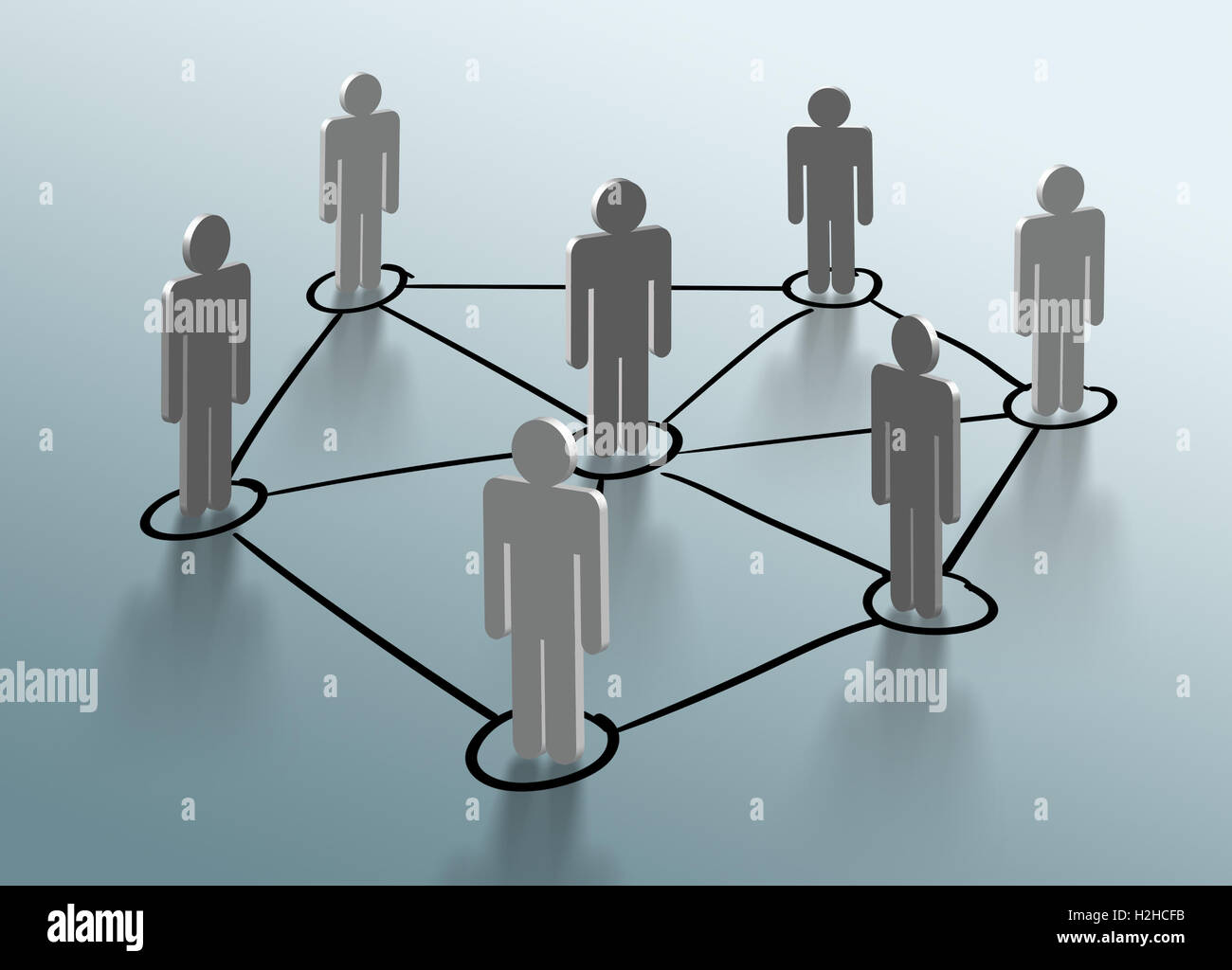 Social network structure. Global network mesh. Group of people talking ...