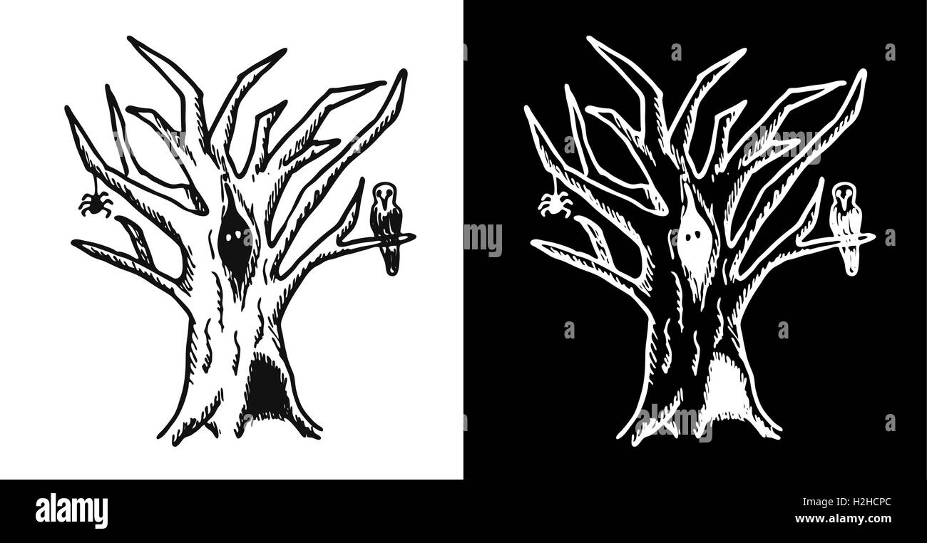 Scary Tree Drawing