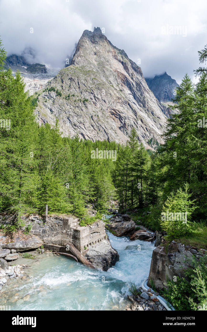 a view of veny valley at aosta italy Stock Photo - Alamy
