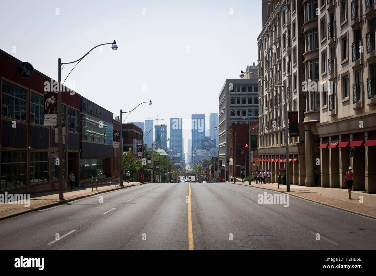 An empty main street in Toronto, Canada Stock Photo - Alamy