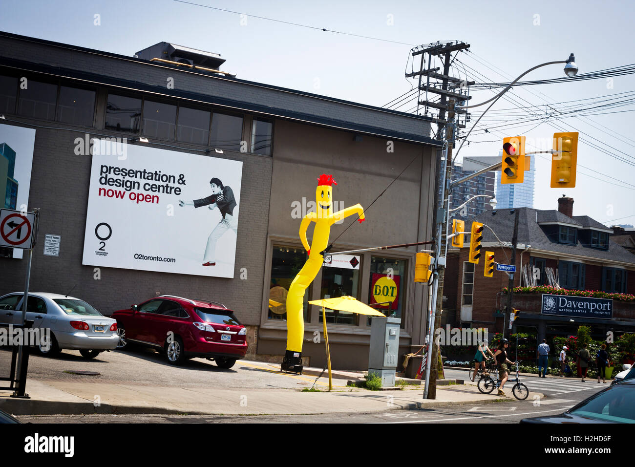 Advertising outside a shop in Toronto, Canada Stock Photo - Alamy