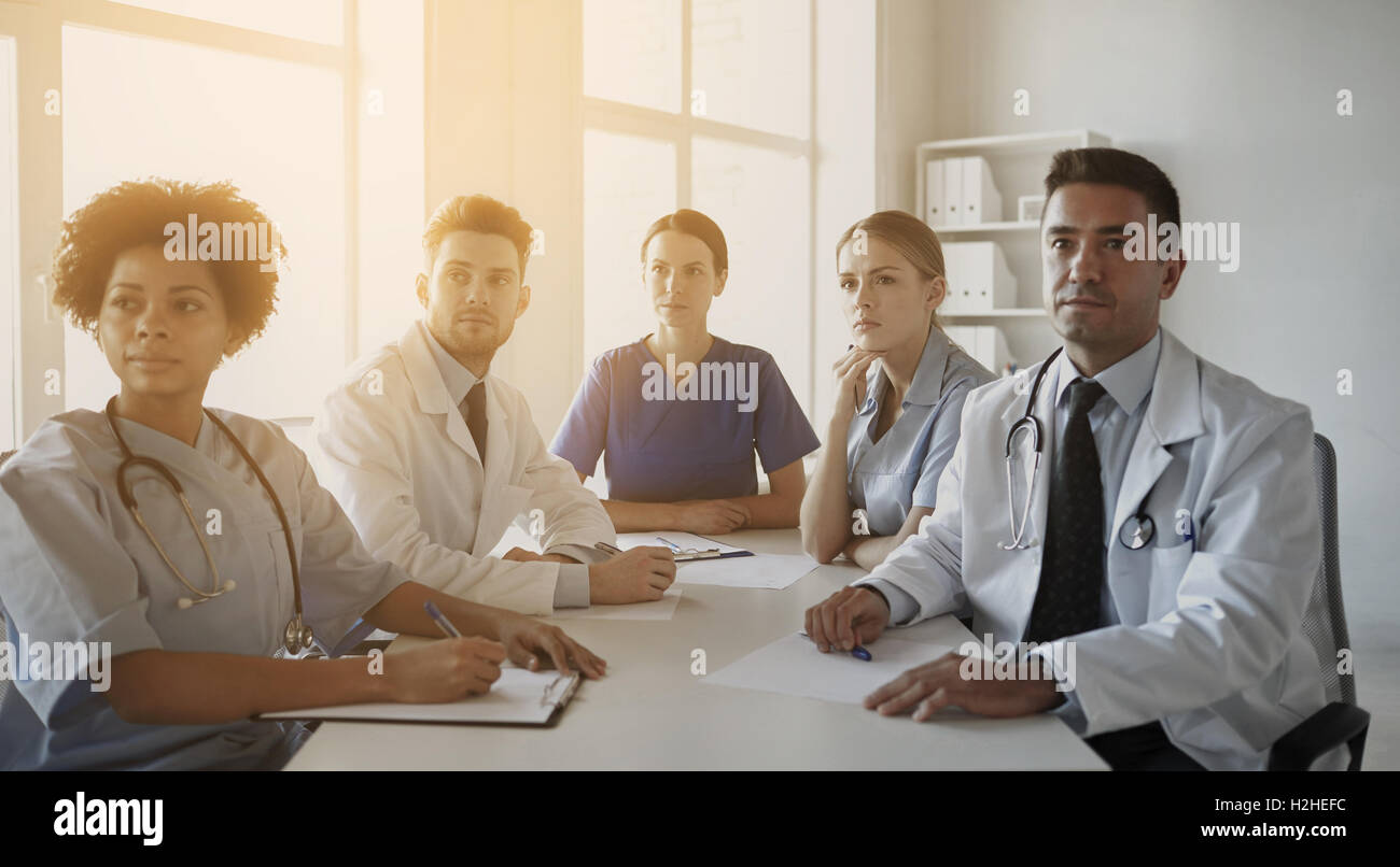 Group happy multiracial doctors hi-res stock photography and images - Alamy