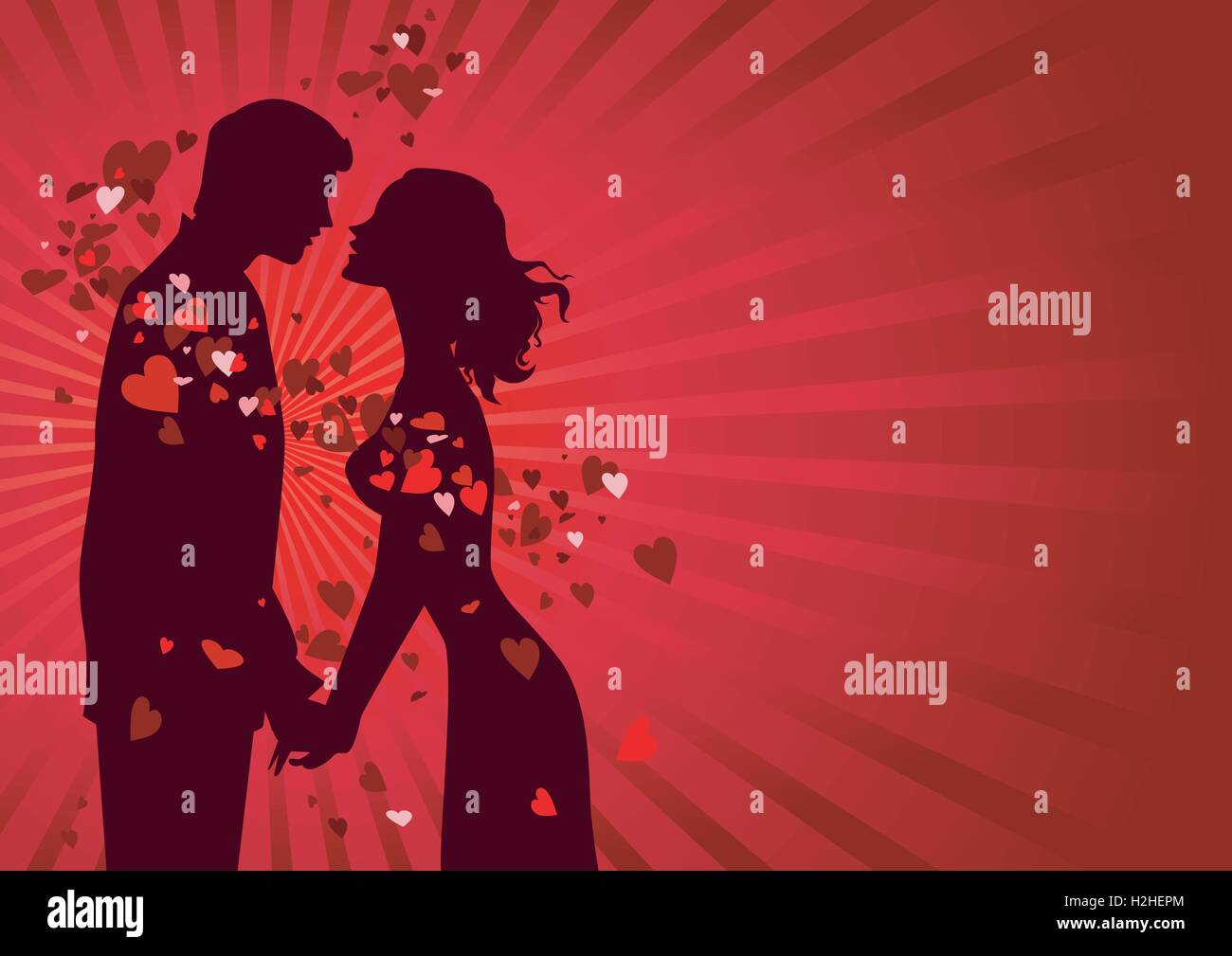 Love couple Stock Vector Images - Alamy