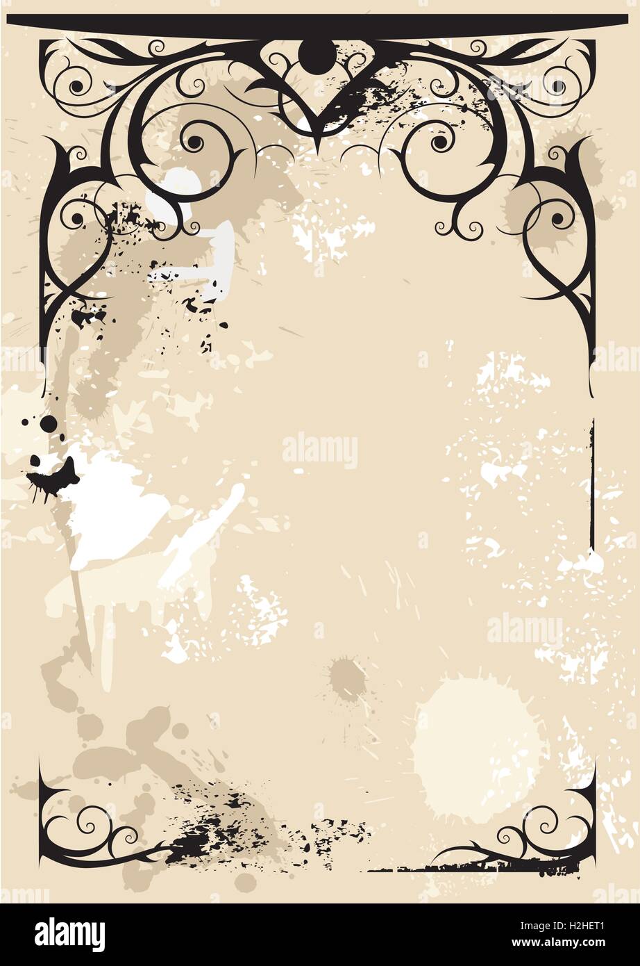 Fantasy grunge frame Stock Vector Image & Art - Alamy
