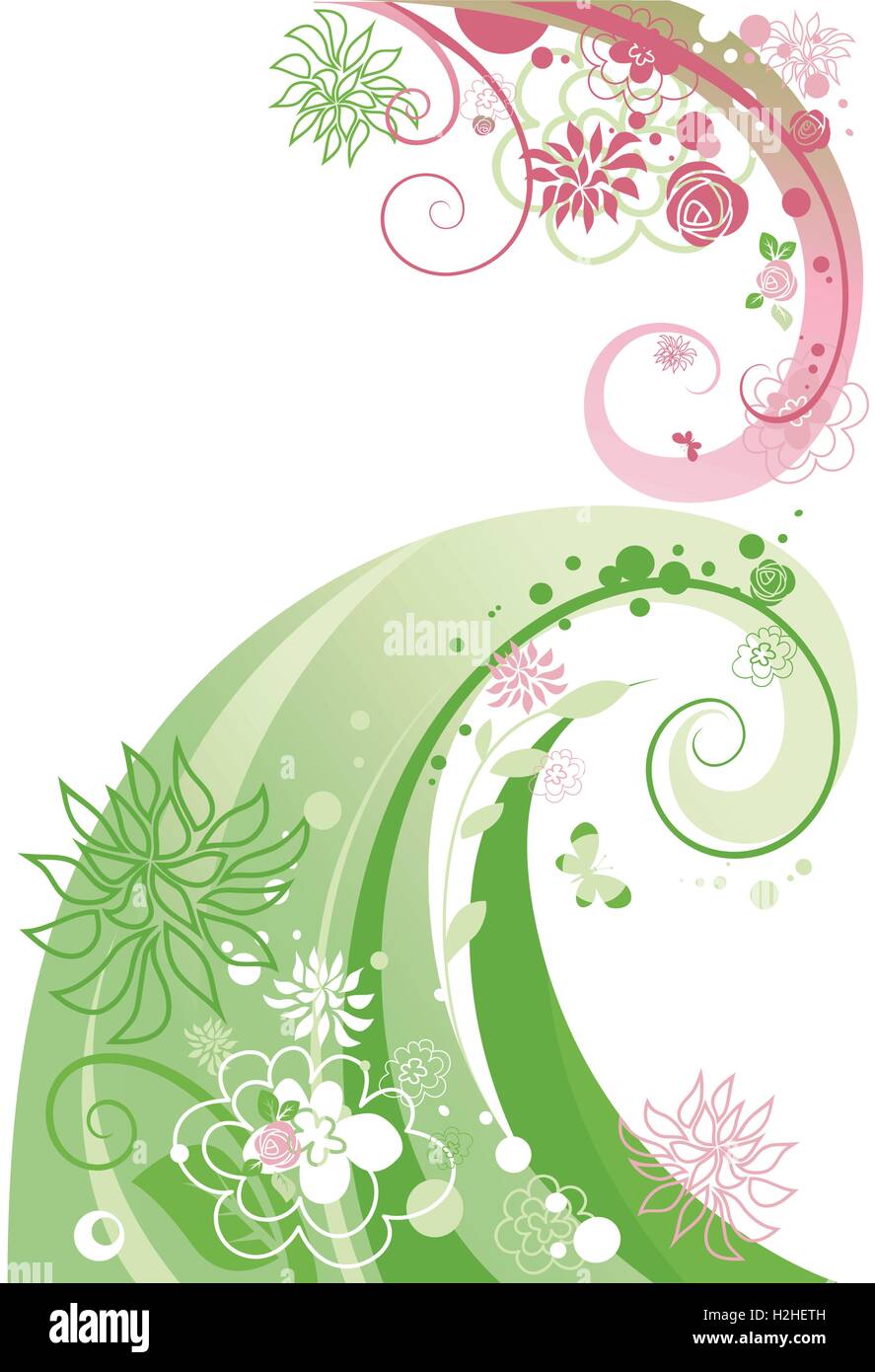 Floral spray design hi-res stock photography and images - Alamy