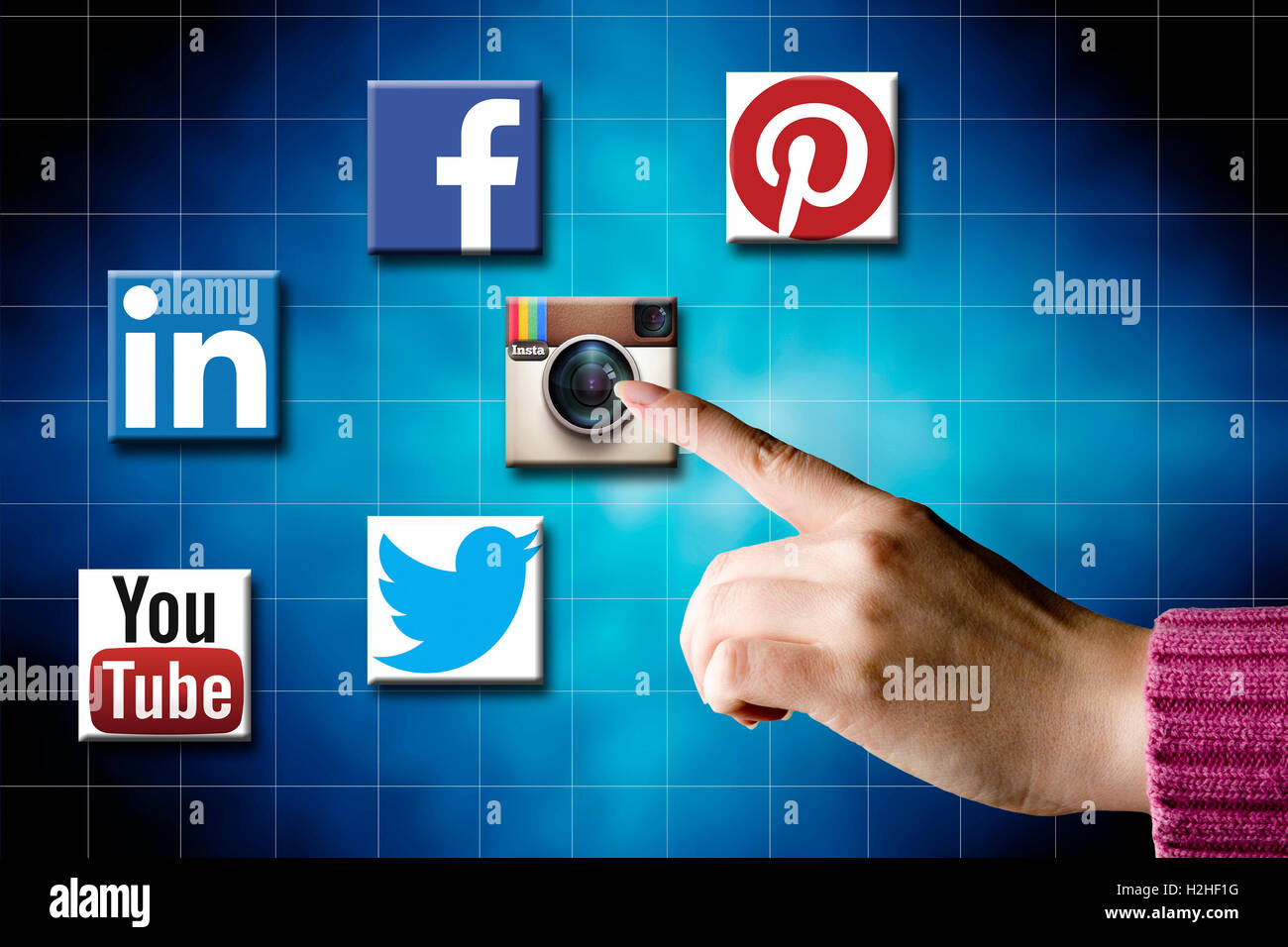 social media concept Stock Photo - Alamy