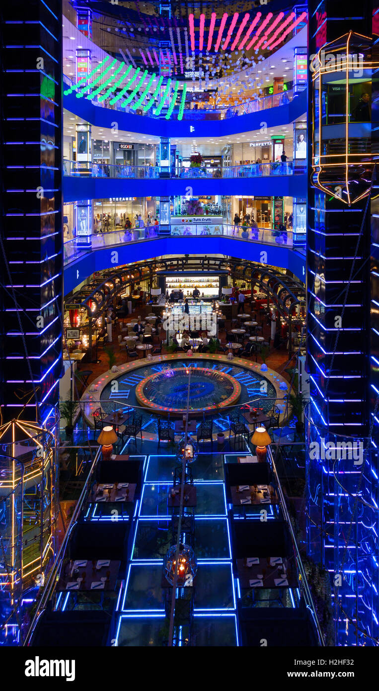 Interior of luxury Evropejskij mall in the city centre Stock Photo - Alamy