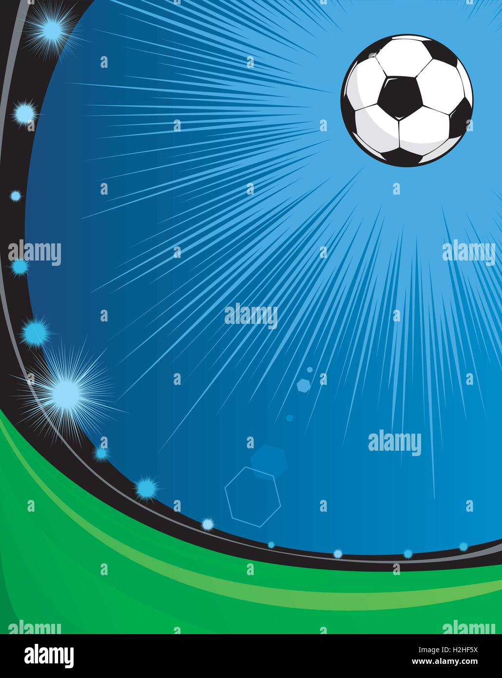 Burning soccer ball Stock Vector Images - Alamy