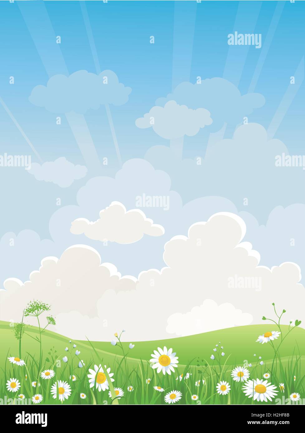 Gentle summer morning Stock Vector Images - Alamy