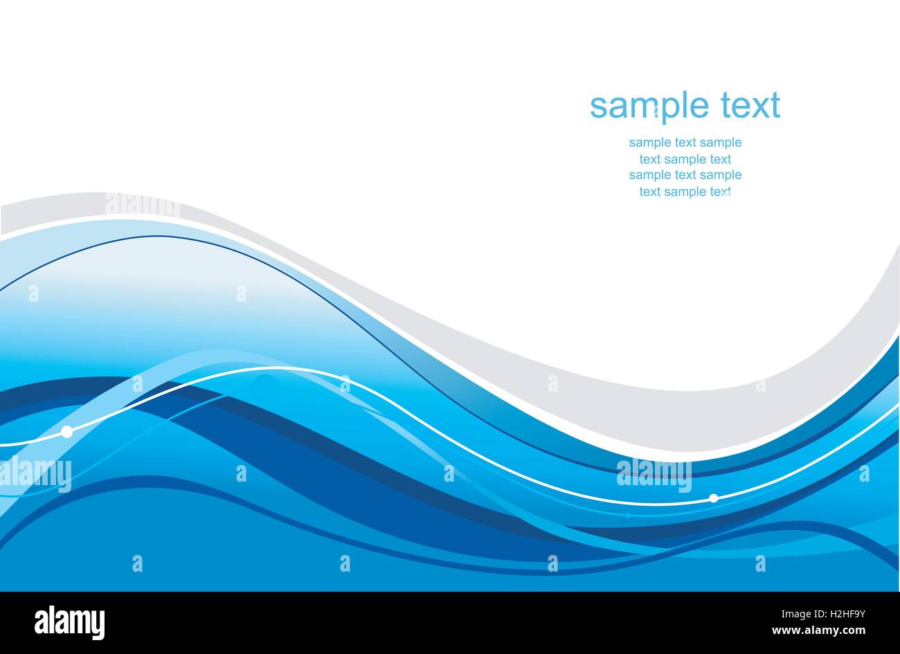 Blue wave background Stock Vector Image & Art - Alamy