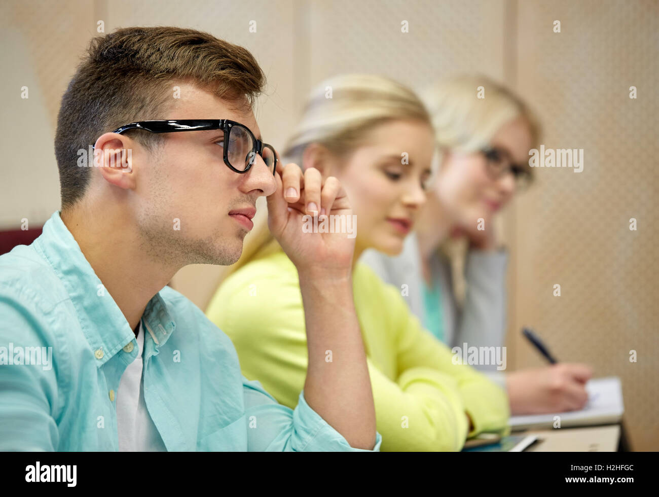 group of students at lecture Stock Photo - Alamy