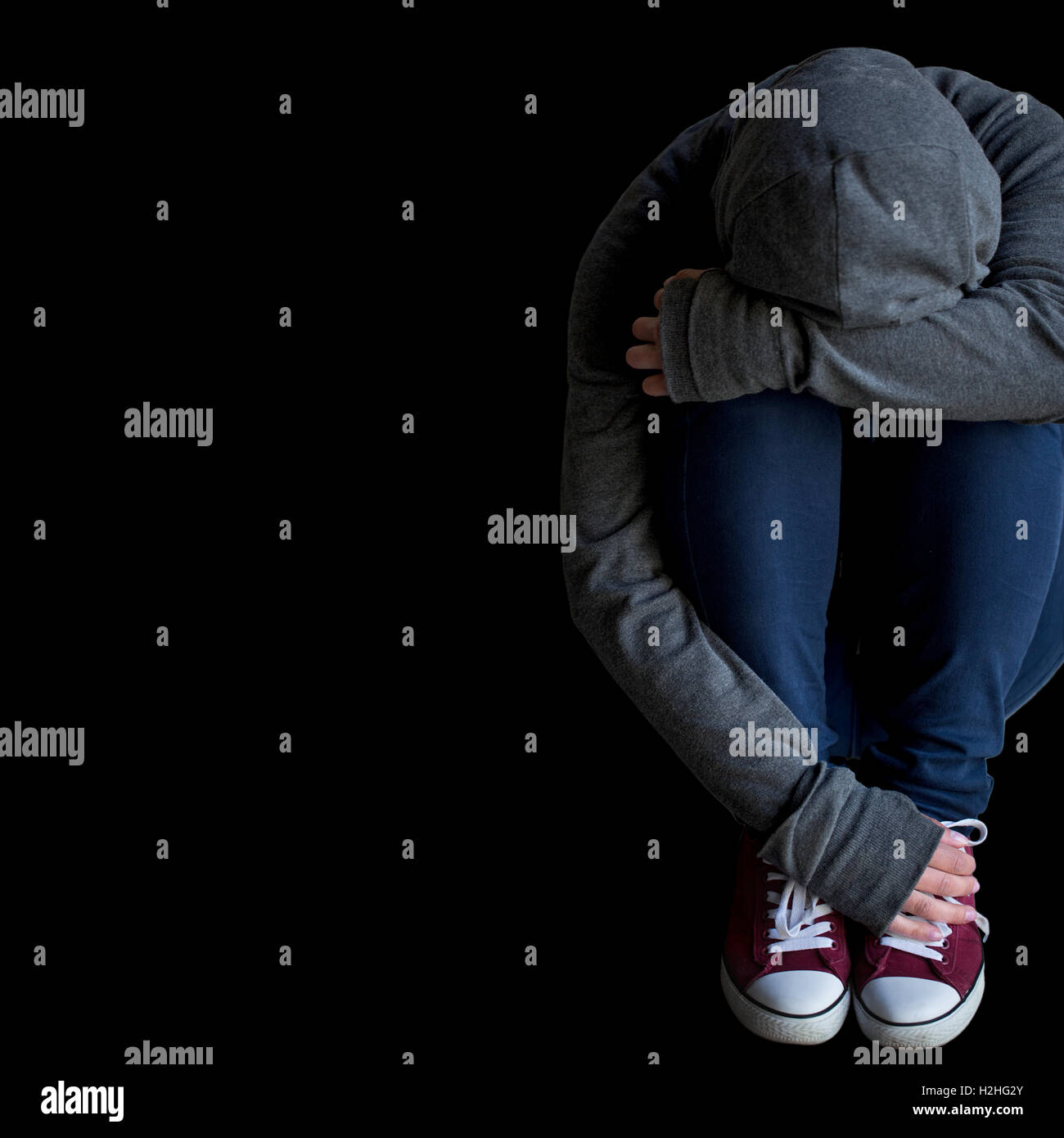 close up of person hiding her face Stock Photo - Alamy