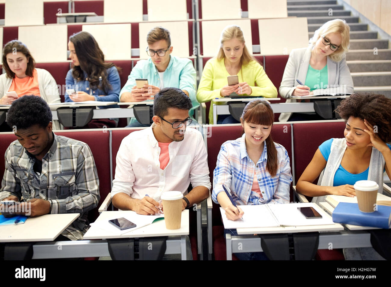 group of international students at lecture Stock Photo - Alamy