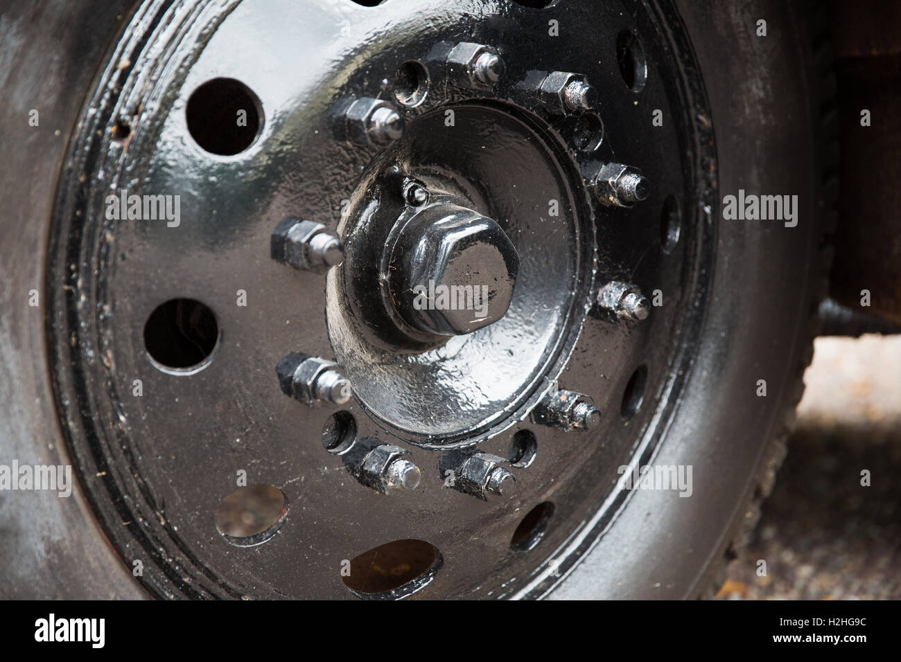 close up of old car wheel Stock Photo - Alamy