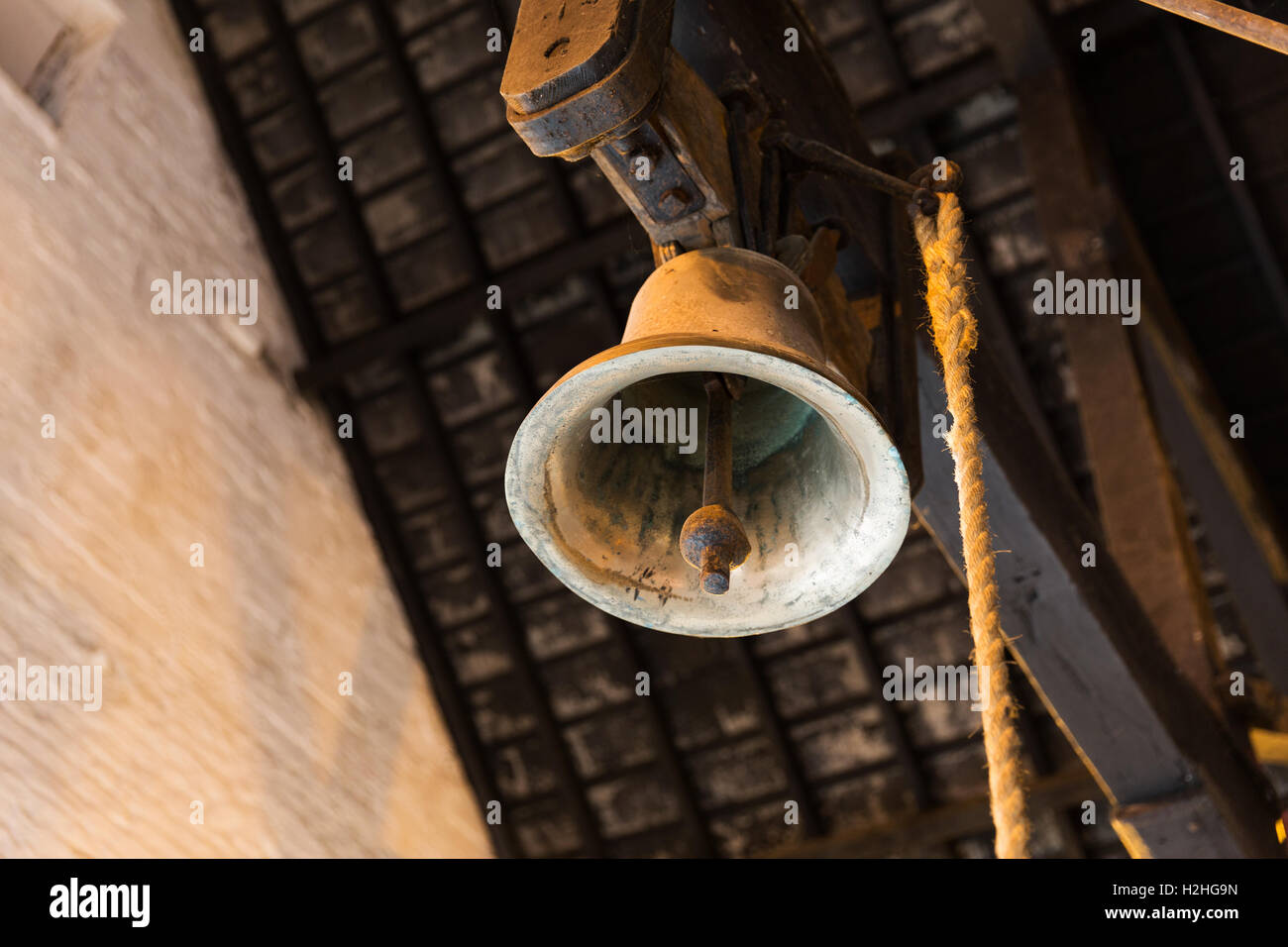 close up of old bell Stock Photo - Alamy