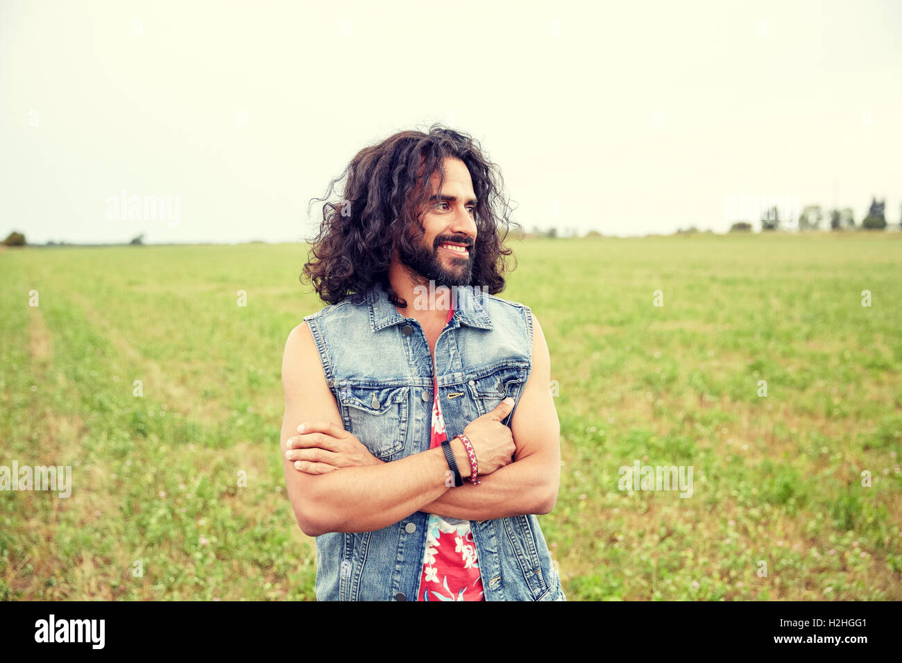 Hippie man hi-res stock photography and images - Alamy