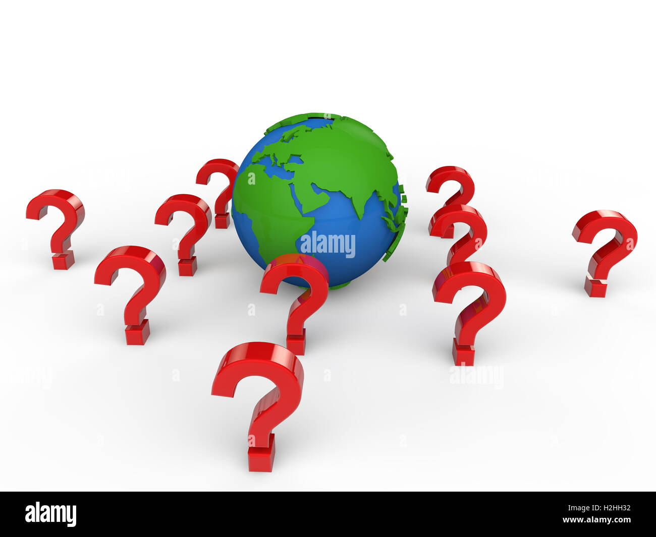Earth globe surrounded by questions Stock Photo - Alamy Earth globe surrounded by questions Stock Photo - Alamy