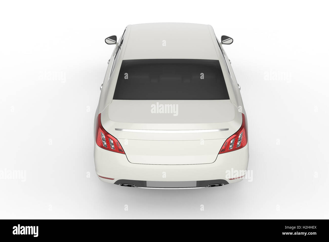City car with blank surface for your creative design. 3D illustration ...