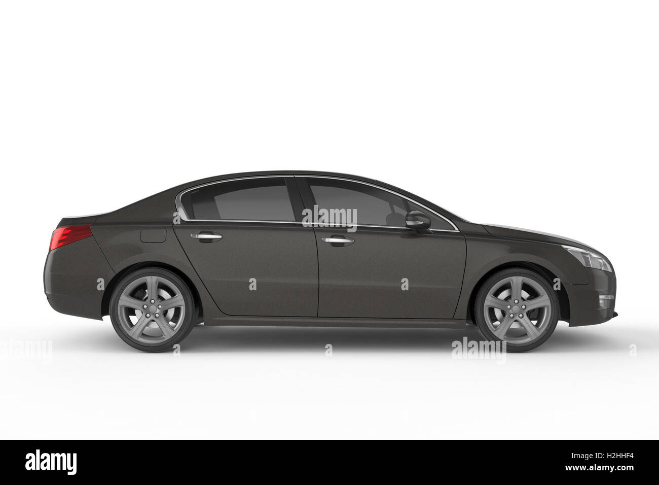 Black city car with blank surface for your creative design. 3D ...