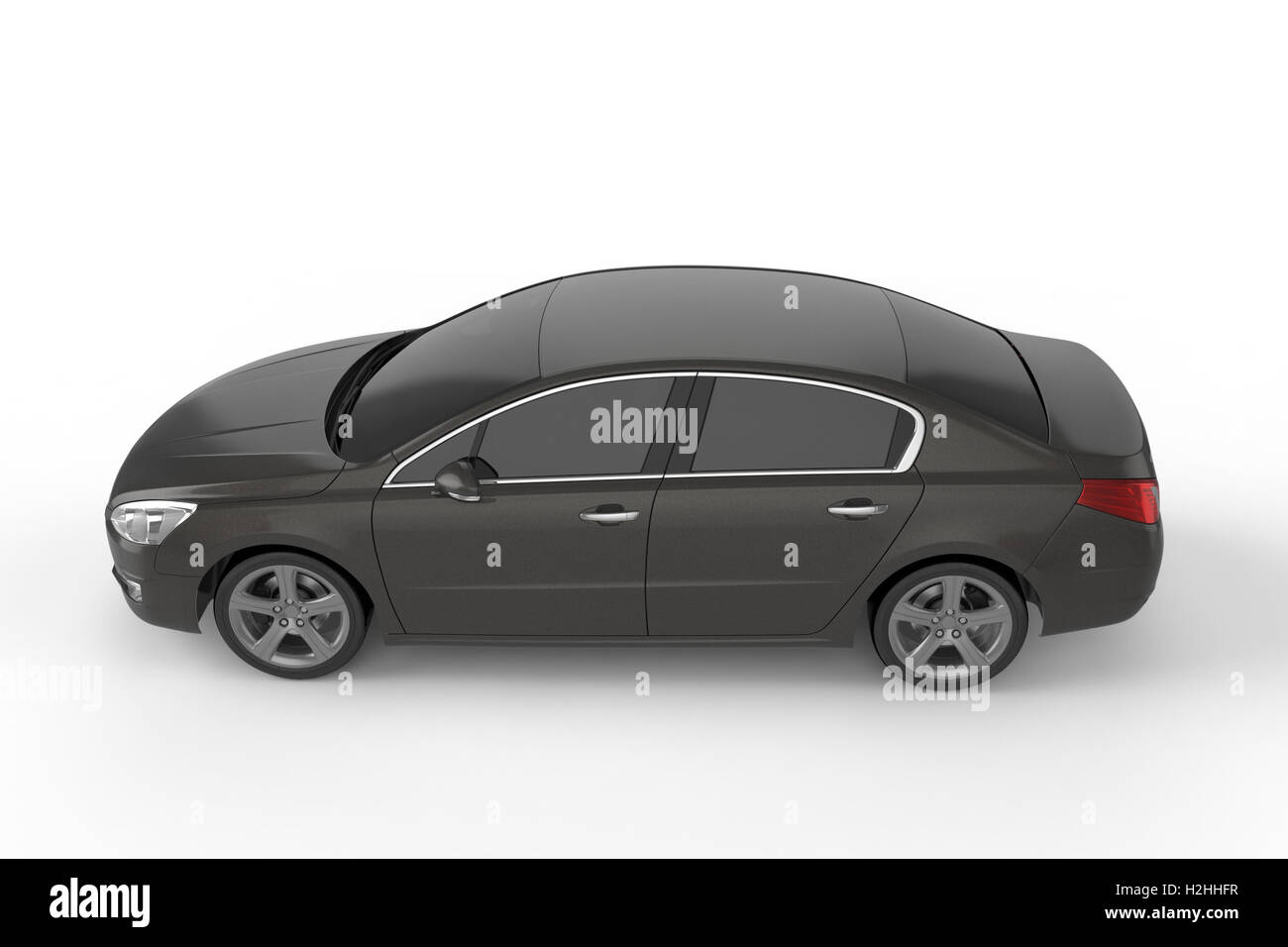 Black city car with blank surface for your creative design. 3D ...