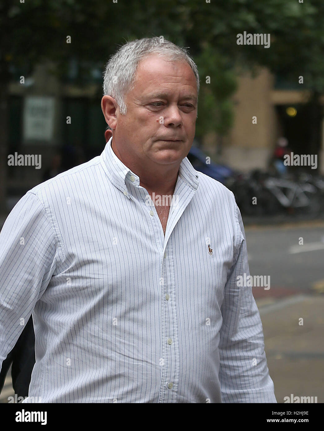 Royal household official ronald harper arrives at southwark crown court ...