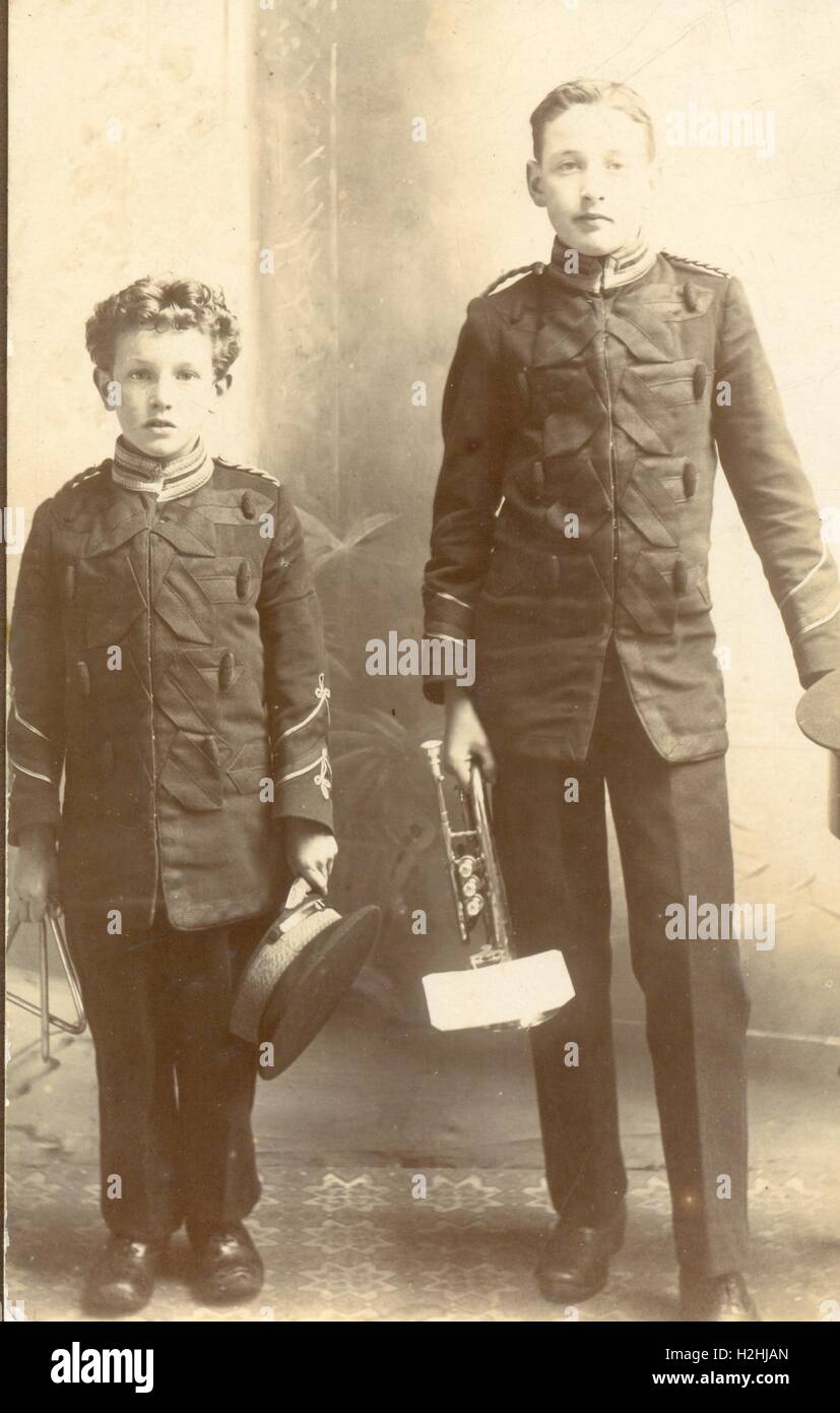 Salvation Army cadets with their band instruments Stock Photo - Alamy
