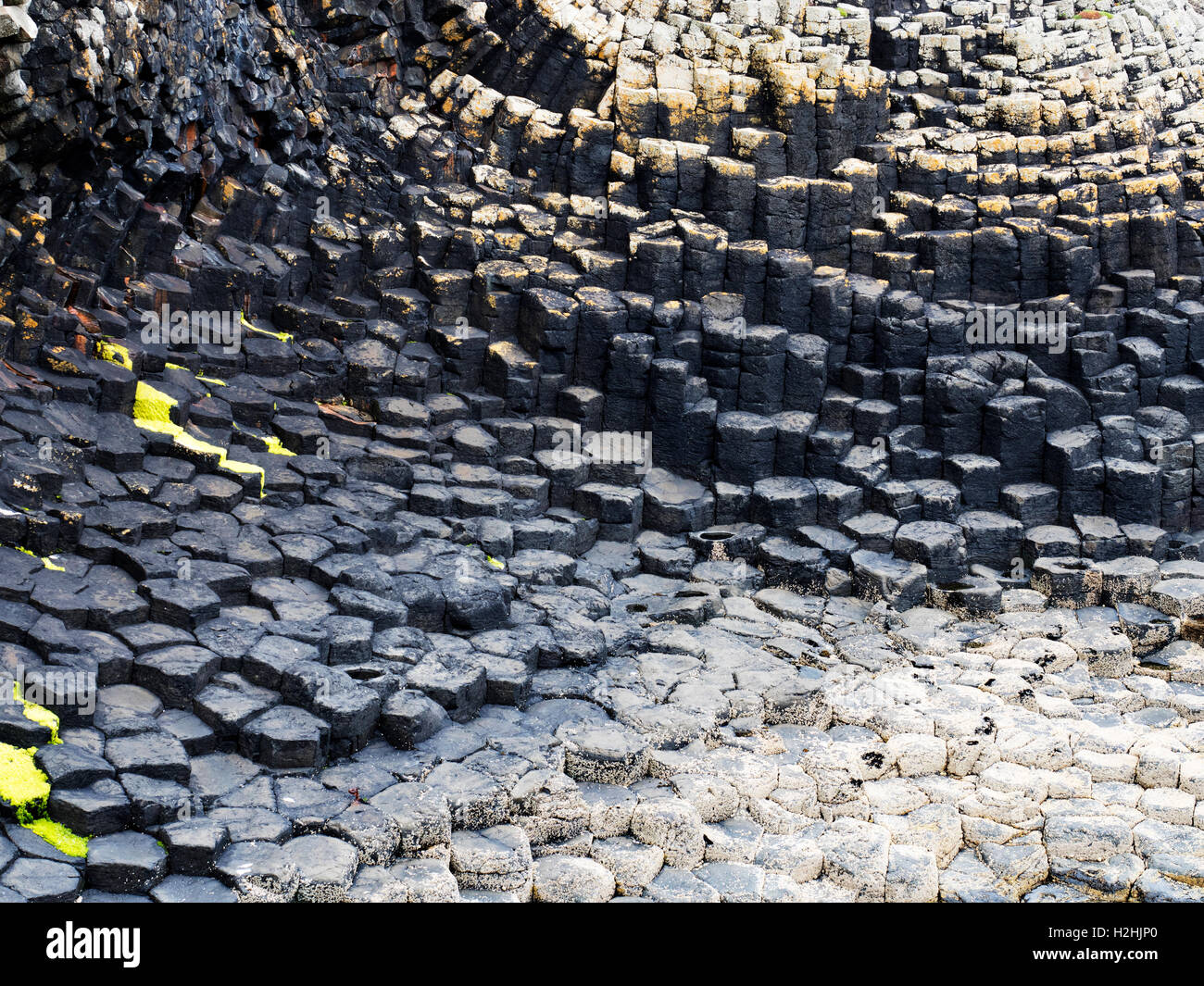 Basalt Columns on the Isle of Staffa Argyll and Bute Scotland Stock ...