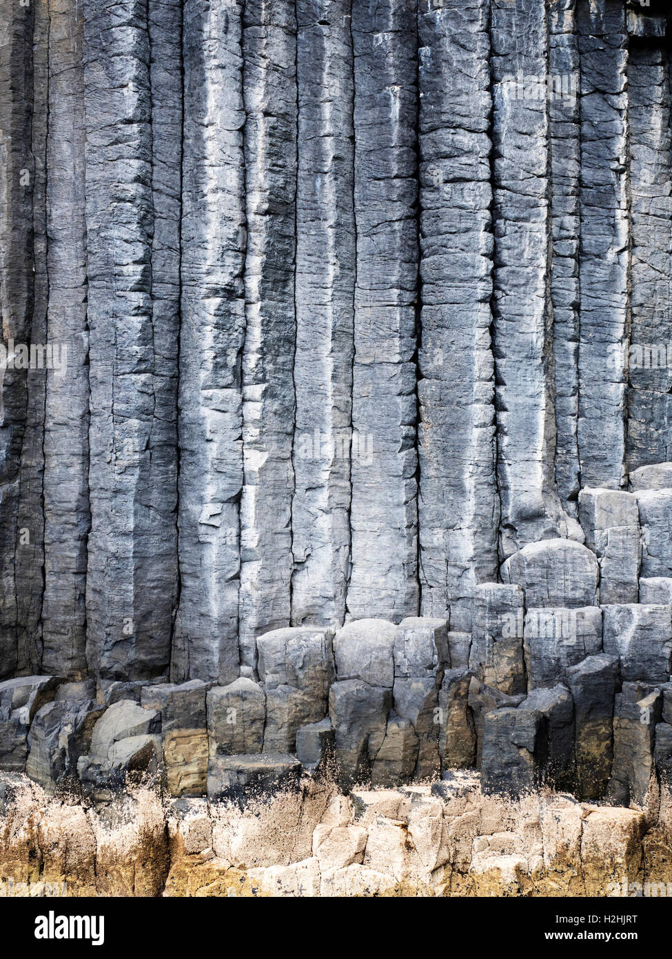 Basalt Columns on the Isle of Staffa Argyll and Bute Scotland Stock ...