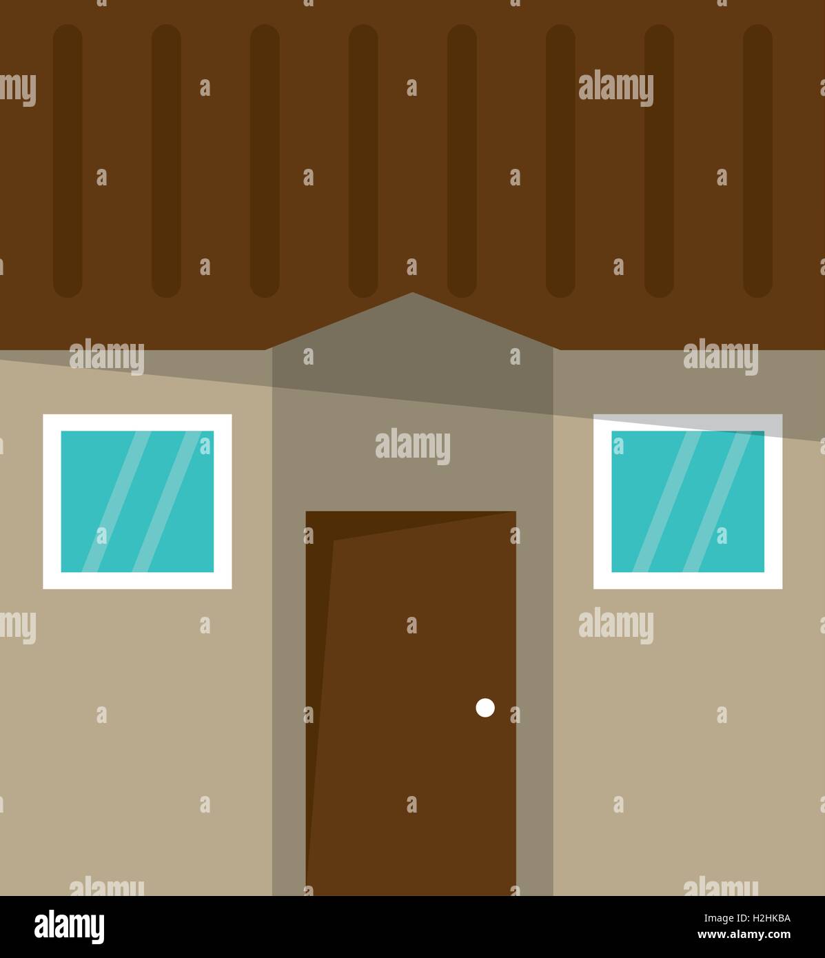 Isolated house with windows design Stock Vector Image & Art - Alamy