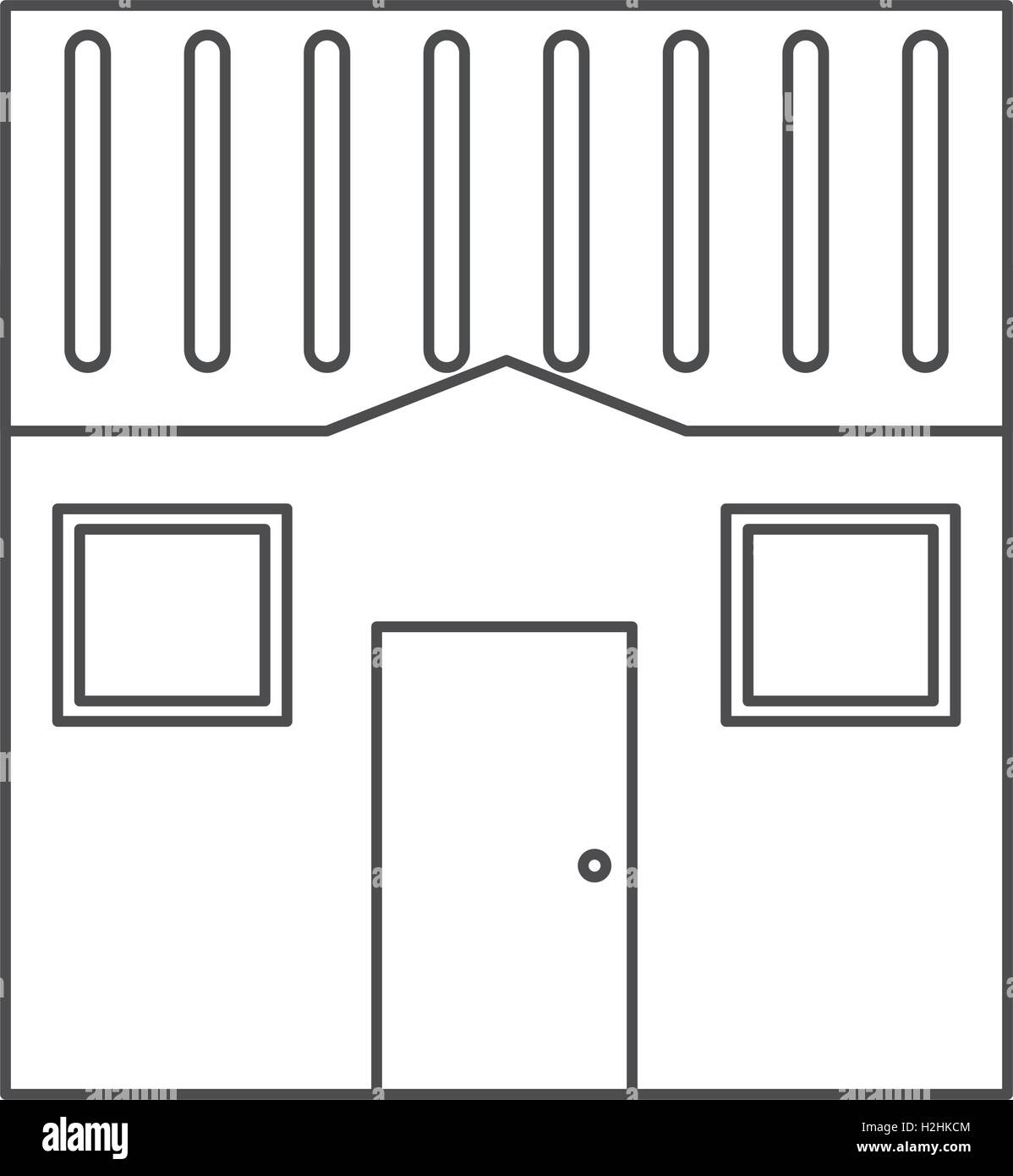 Isolated house with windows design Stock Vector Image & Art - Alamy