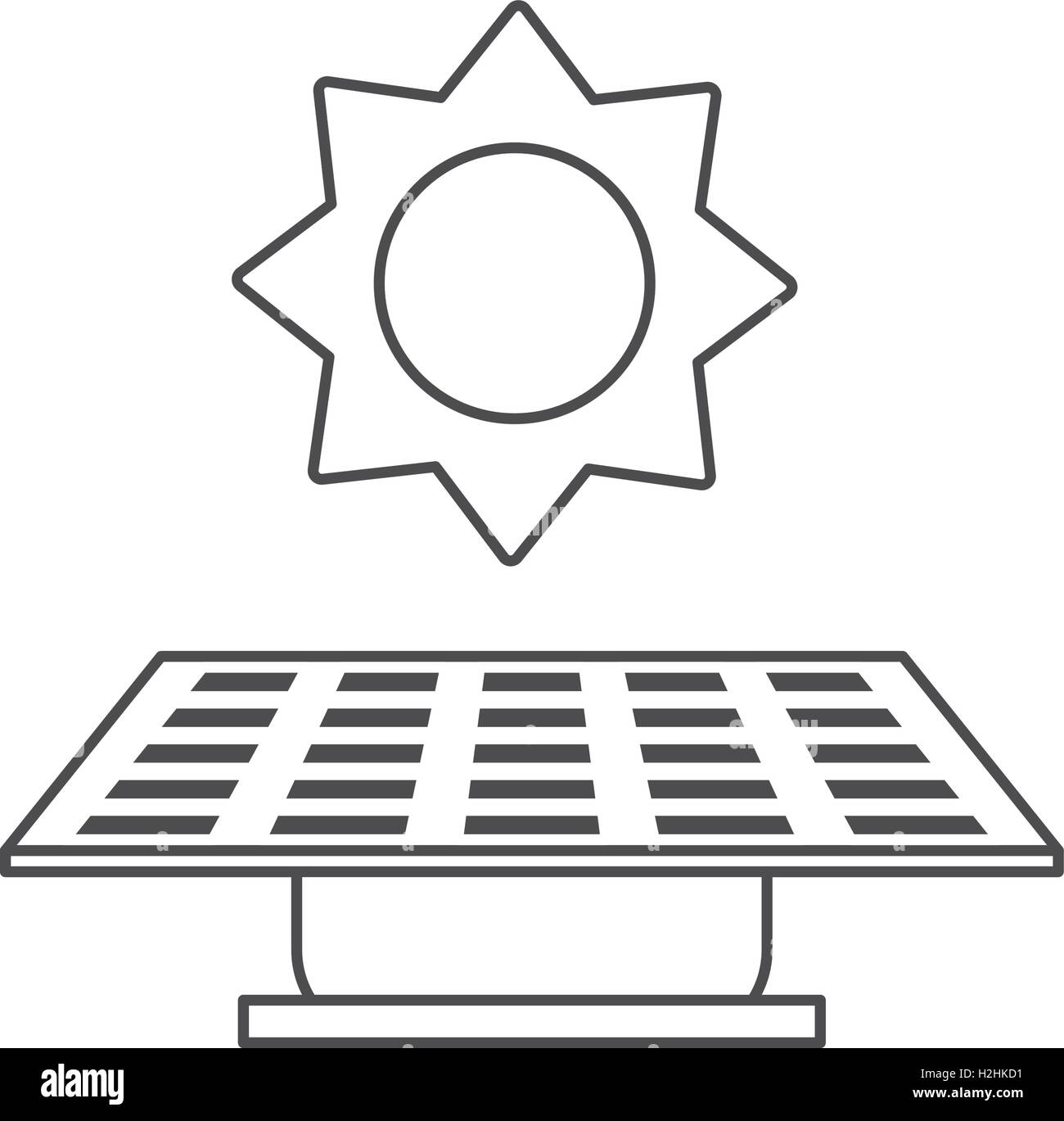 Isolated solar panel with sun design Stock Vector Image & Art - Alamy