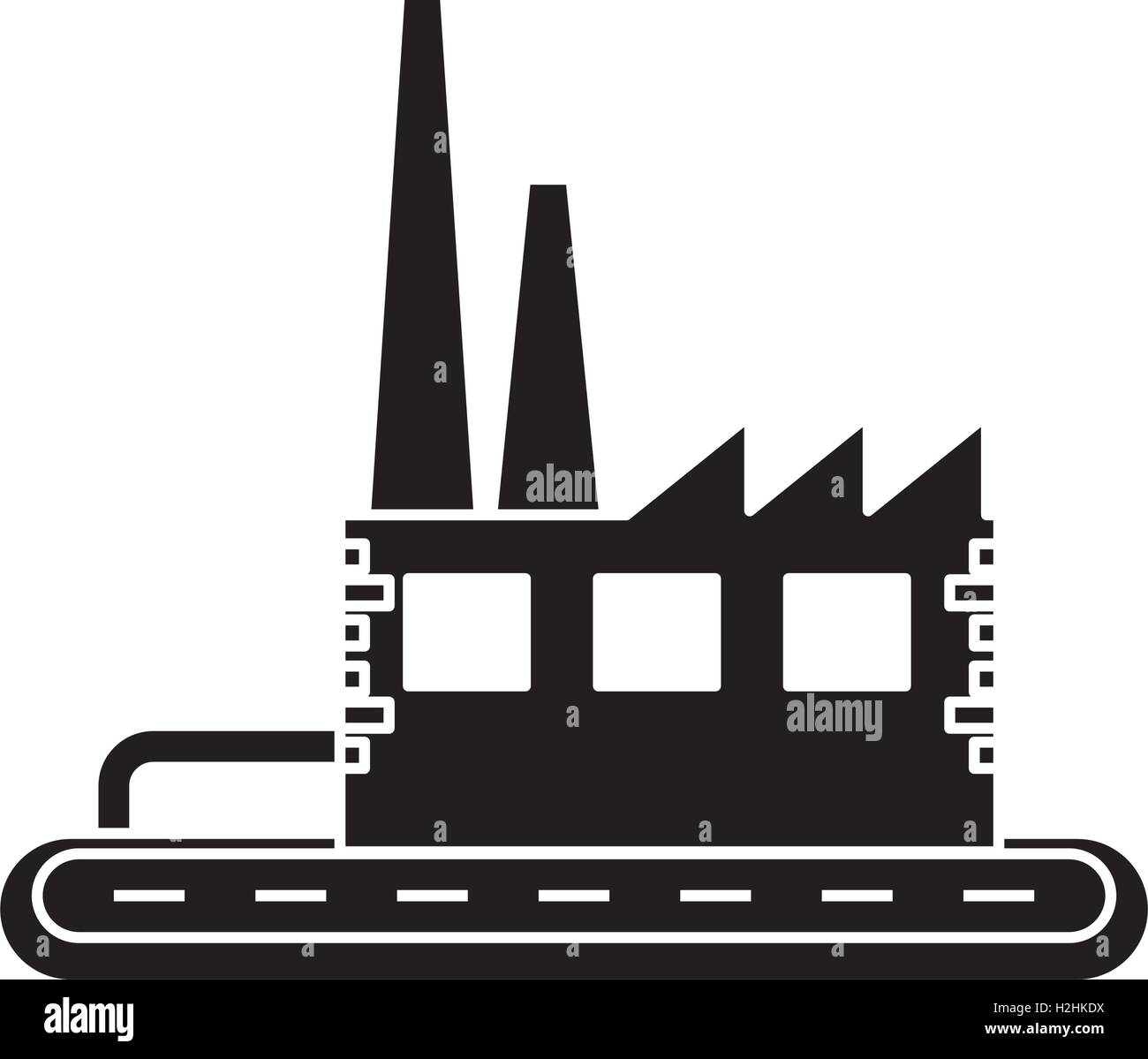 Isolated industry building design Stock Vector Image & Art - Alamy