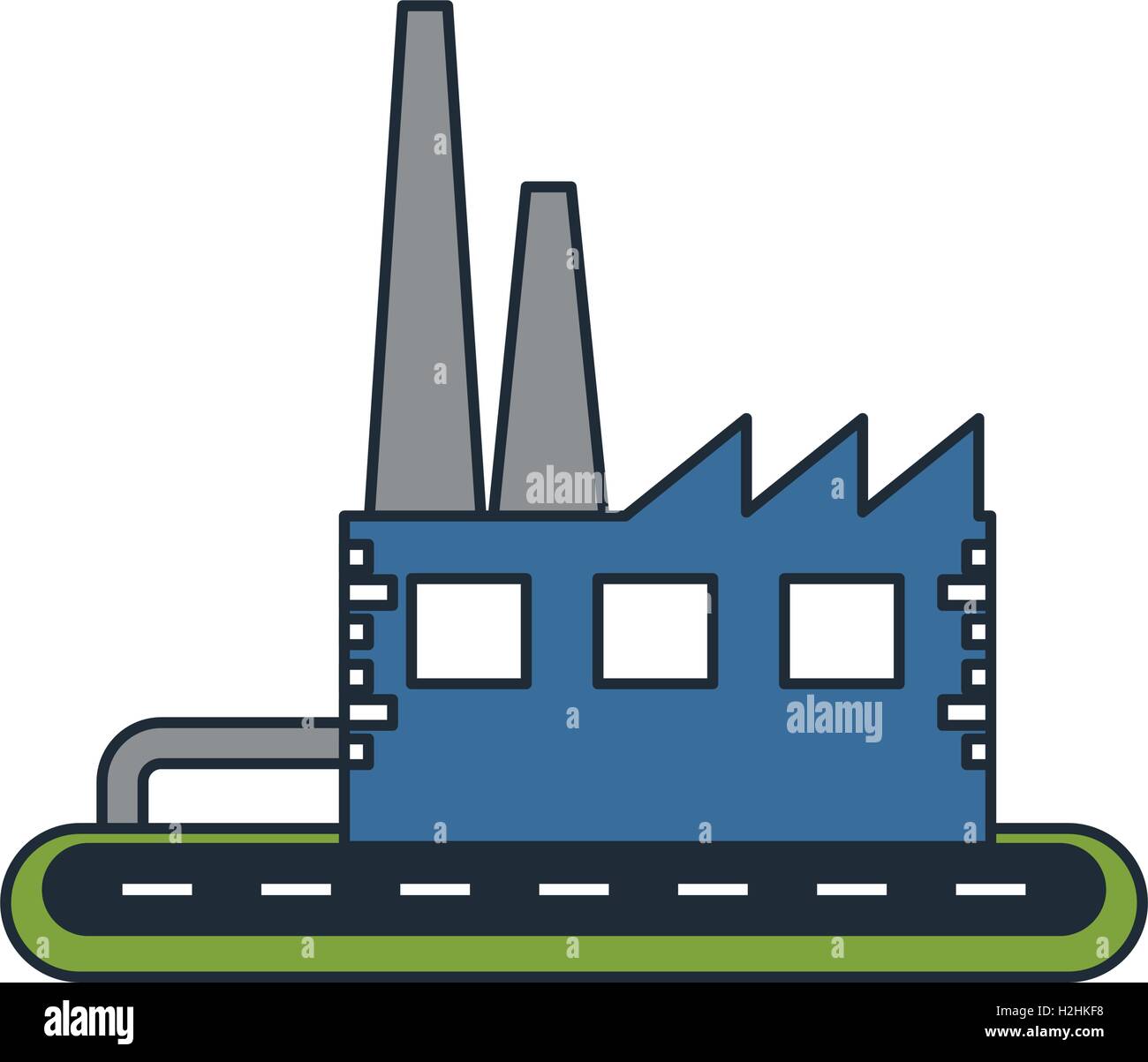 Isolated industry building design Stock Vector Image & Art - Alamy