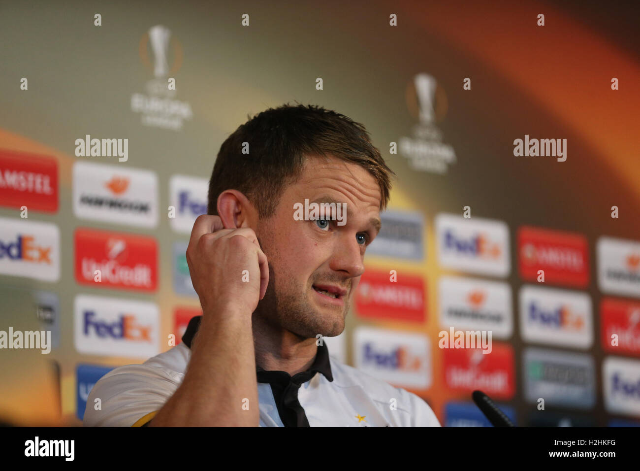 Dundalk's Dean Massey during the press conference at the Tallaght ...