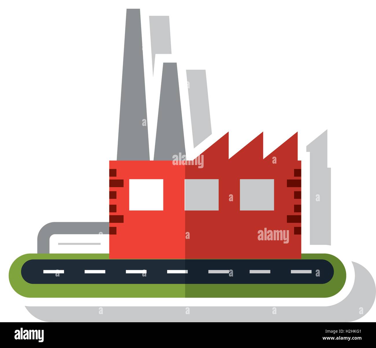 Isolated industry building design Stock Vector Image & Art - Alamy