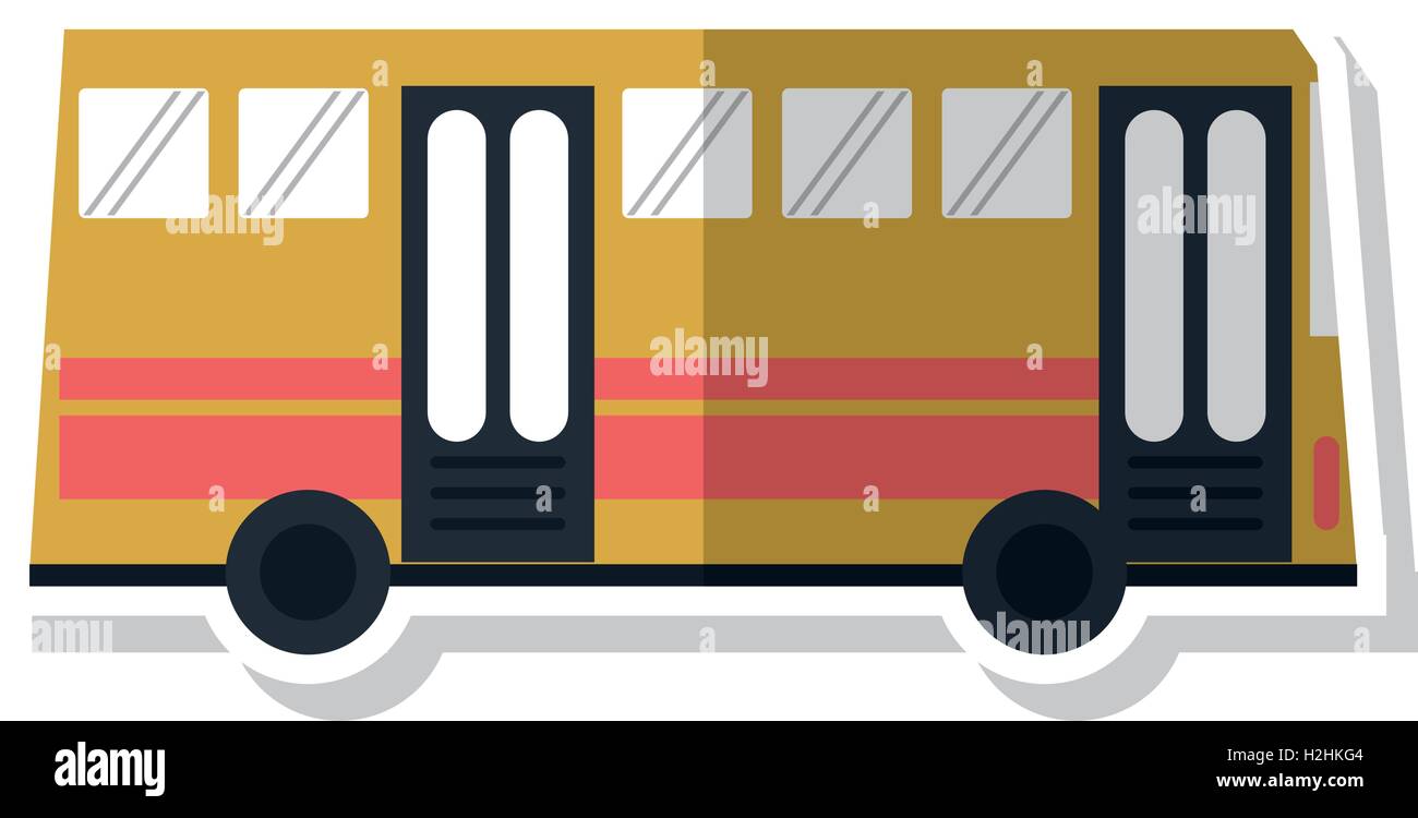 Isolated bus vehicle design Stock Vector Image & Art - Alamy
