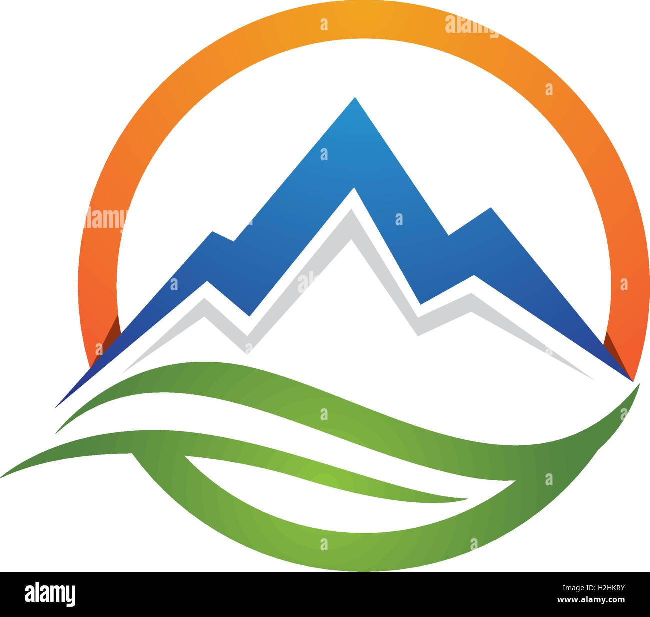 Mountains Logo Template Stock Vector Image & Art - Alamy
