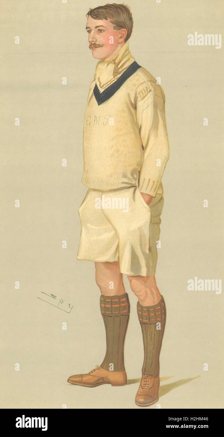 VANITY FAIR CARTOON. Mr Charles Murray Pitman 'OUBC'. Rowing. By Spy ...