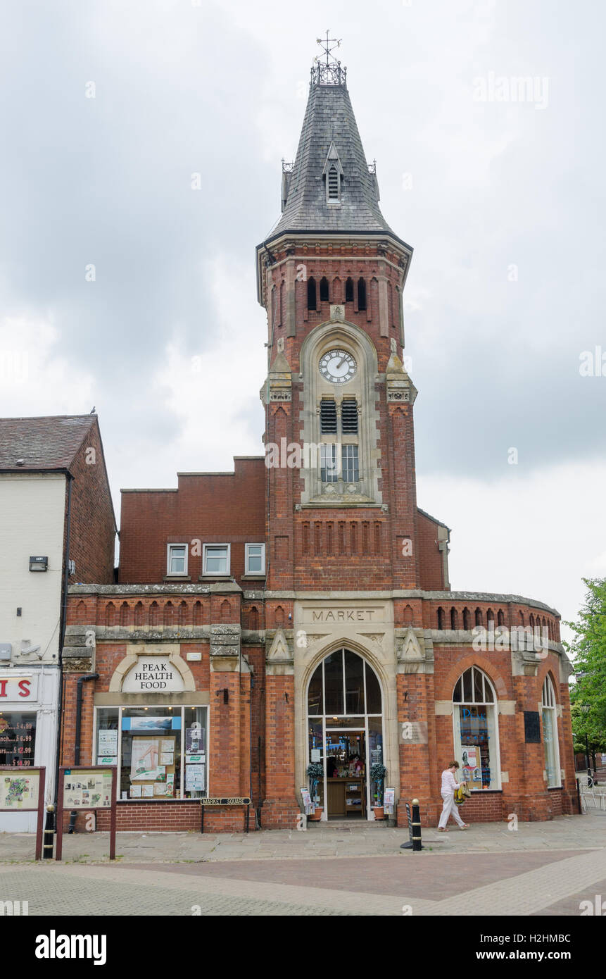 The old indoor market building in Market Street, Rugeley Stock Photo ...