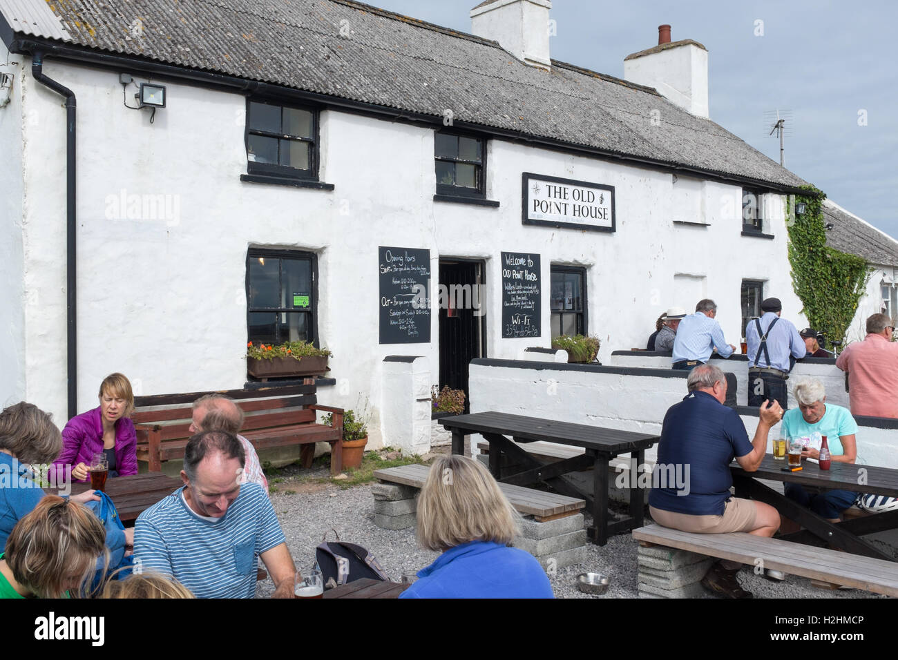 The Old Point House pub at Angle Bay on the Pembrokeshire coastal path ...