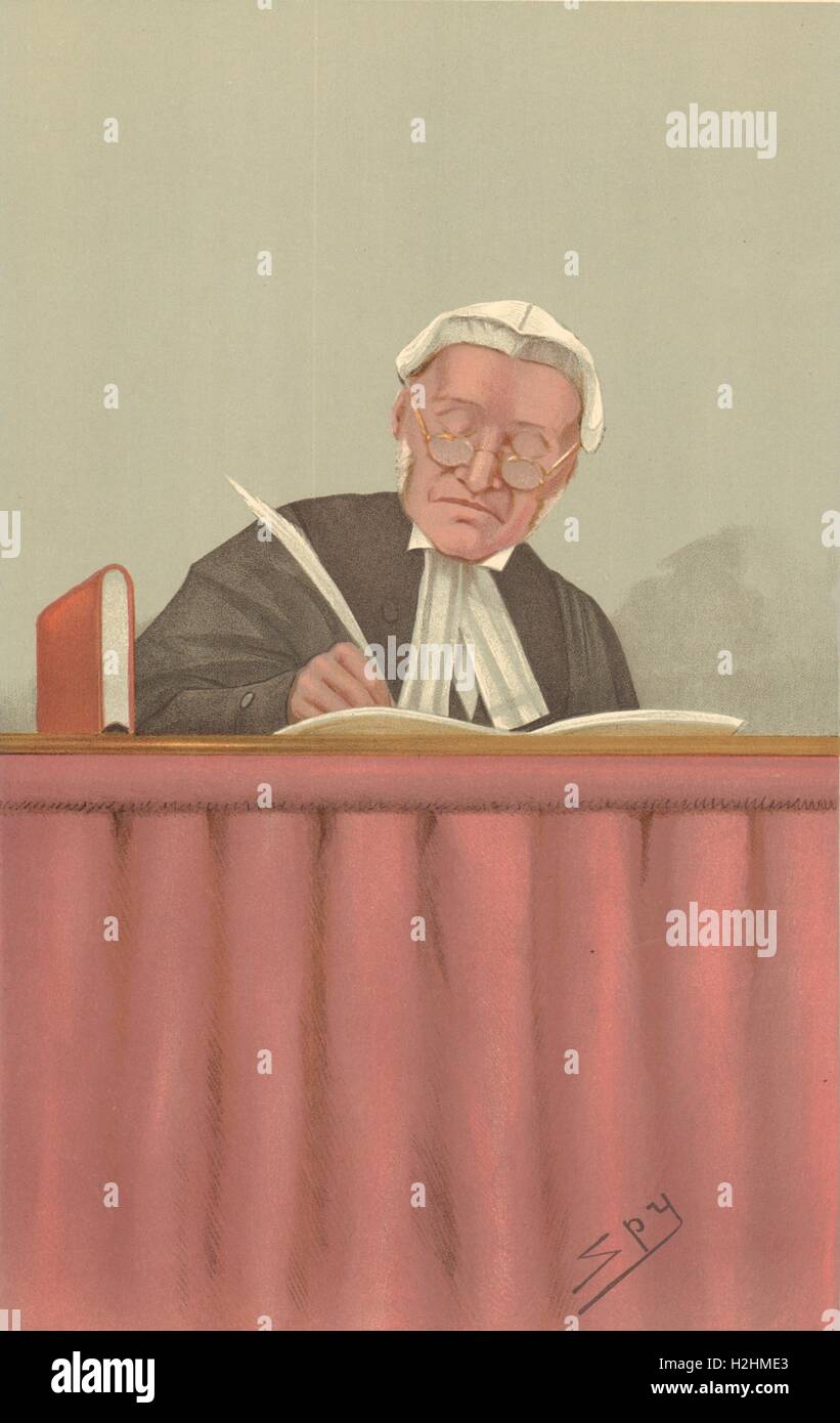VANITY FAIR SPY CARTOON. Sir James Stirling 'Equity'. Judges. By Spy ...